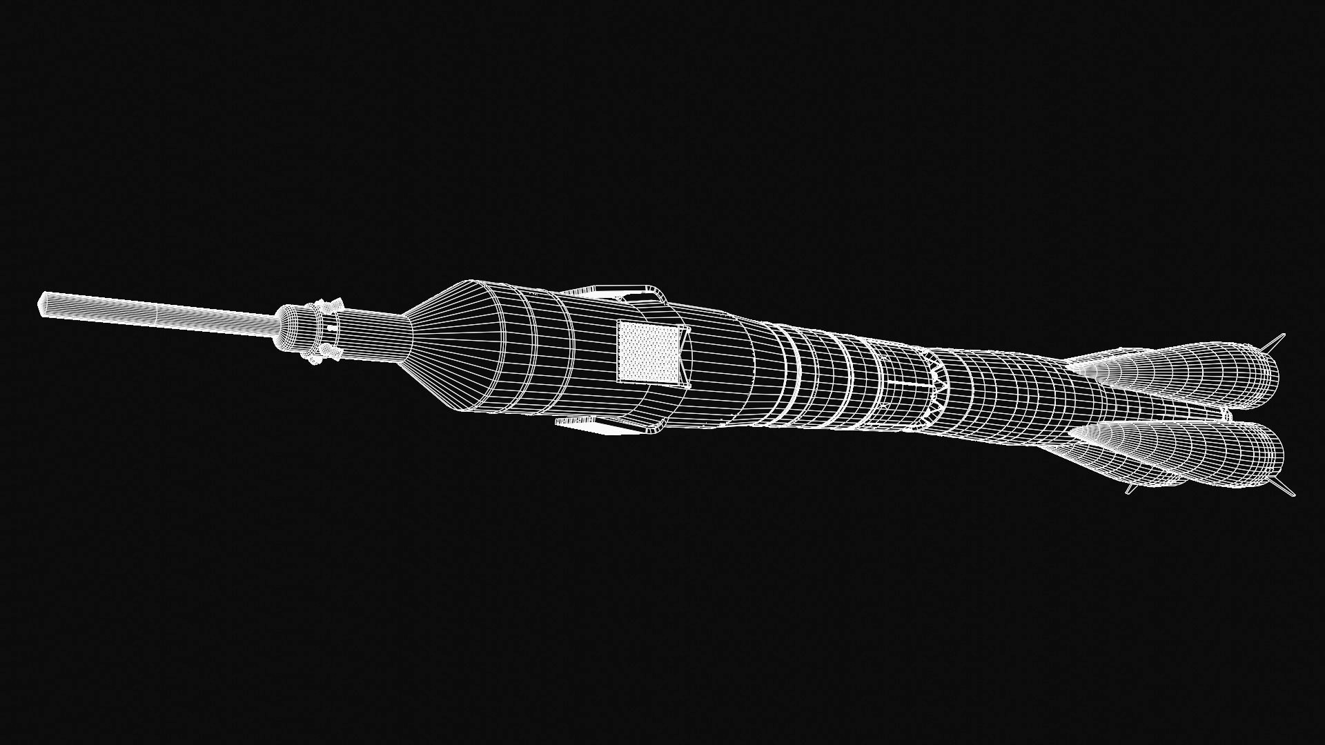 Soyuz Spacecraft Rocket Manned 3d Model