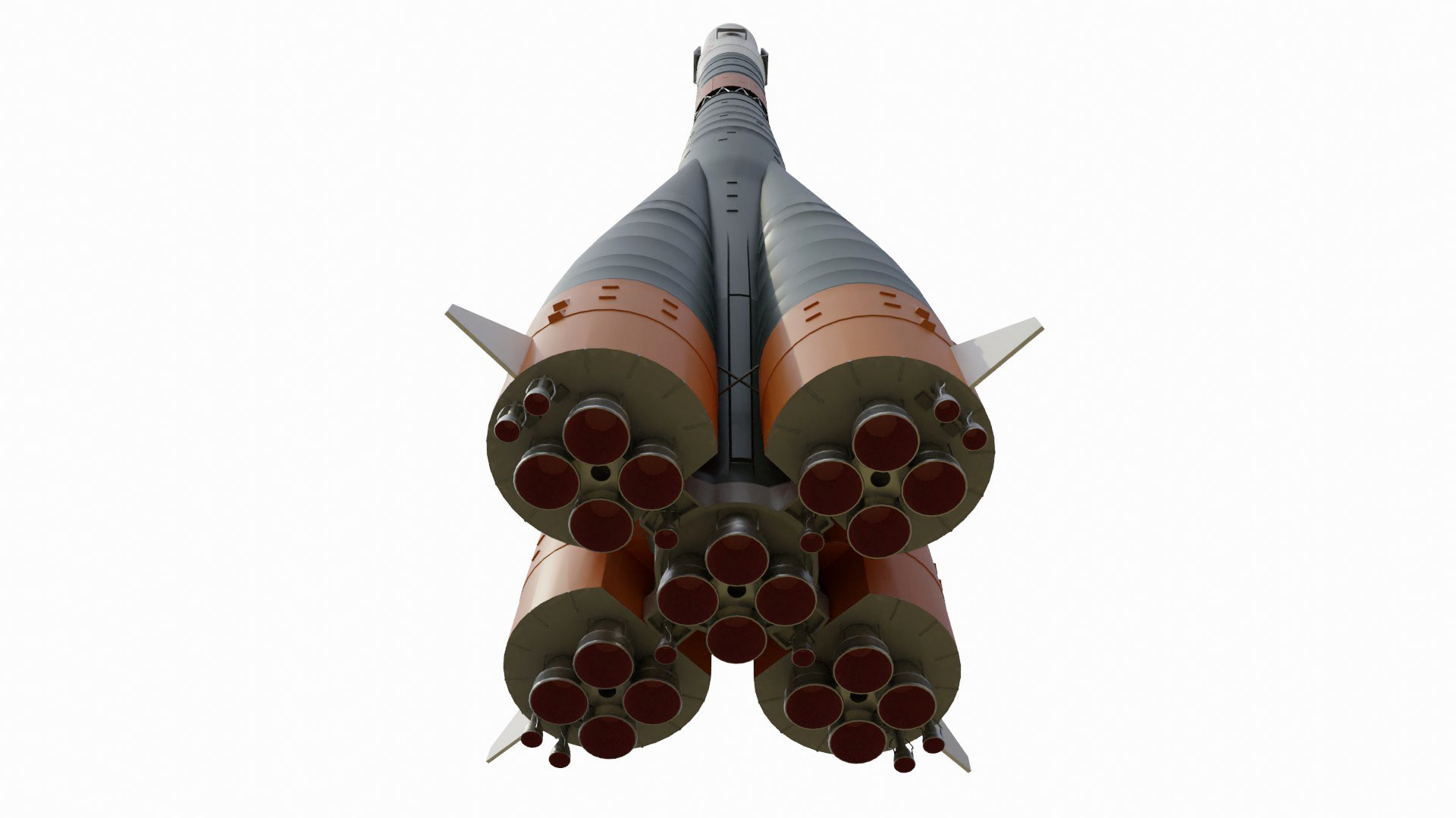 Soyuz Spacecraft Rocket Manned 3d Model