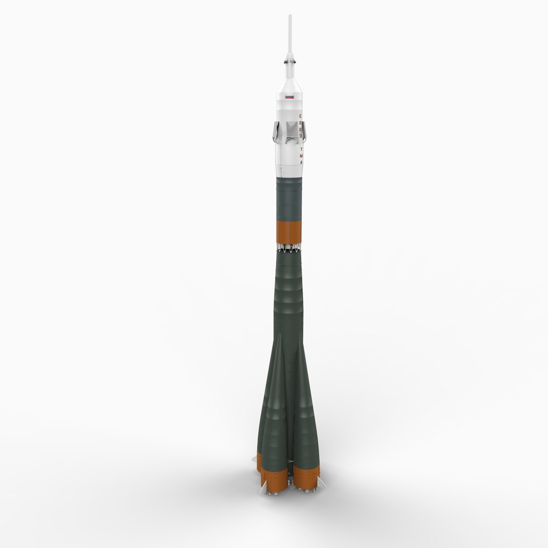 Soyuz Spacecraft Rocket Manned 3d Model