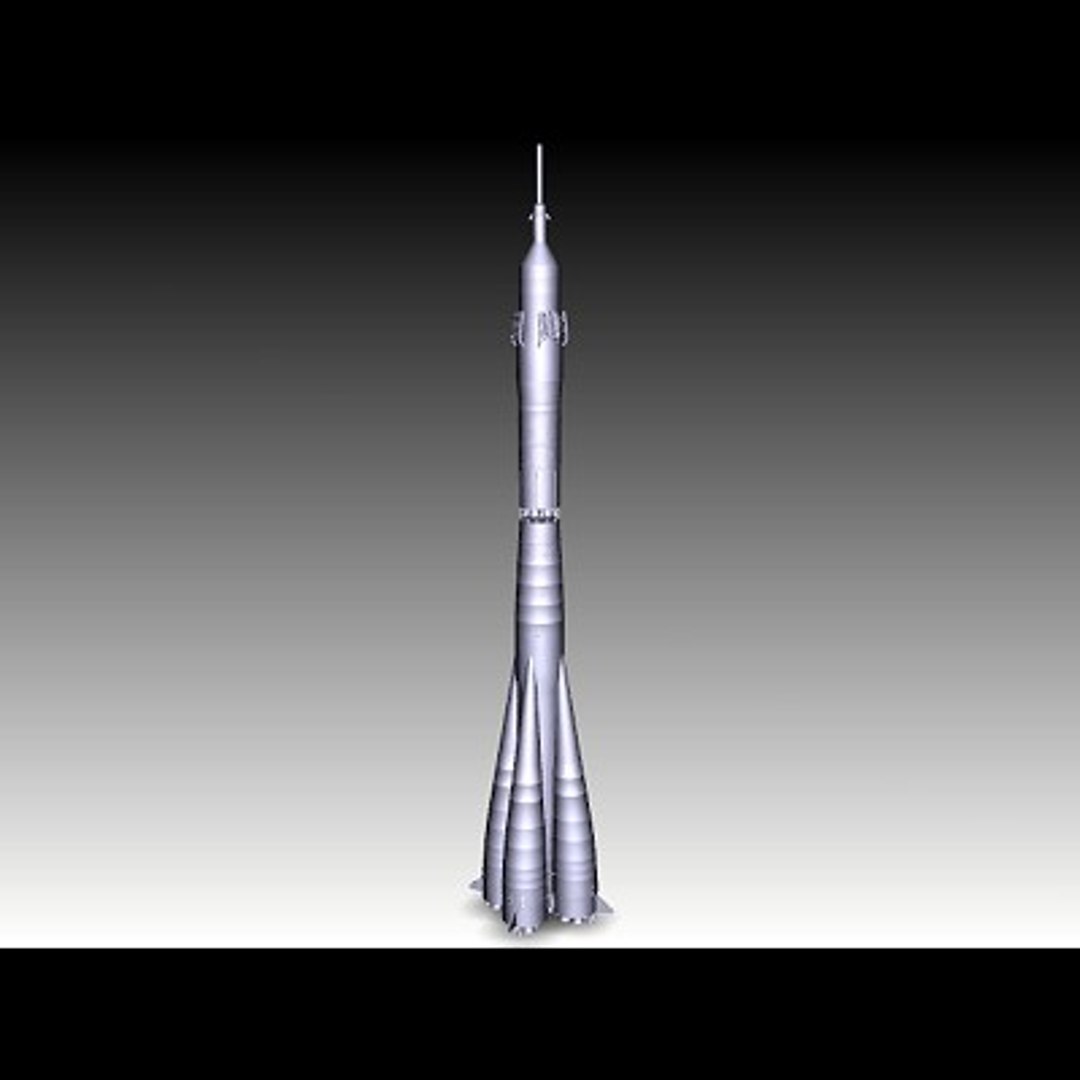 Soyuz Spacecraft Rocket Manned 3d Model