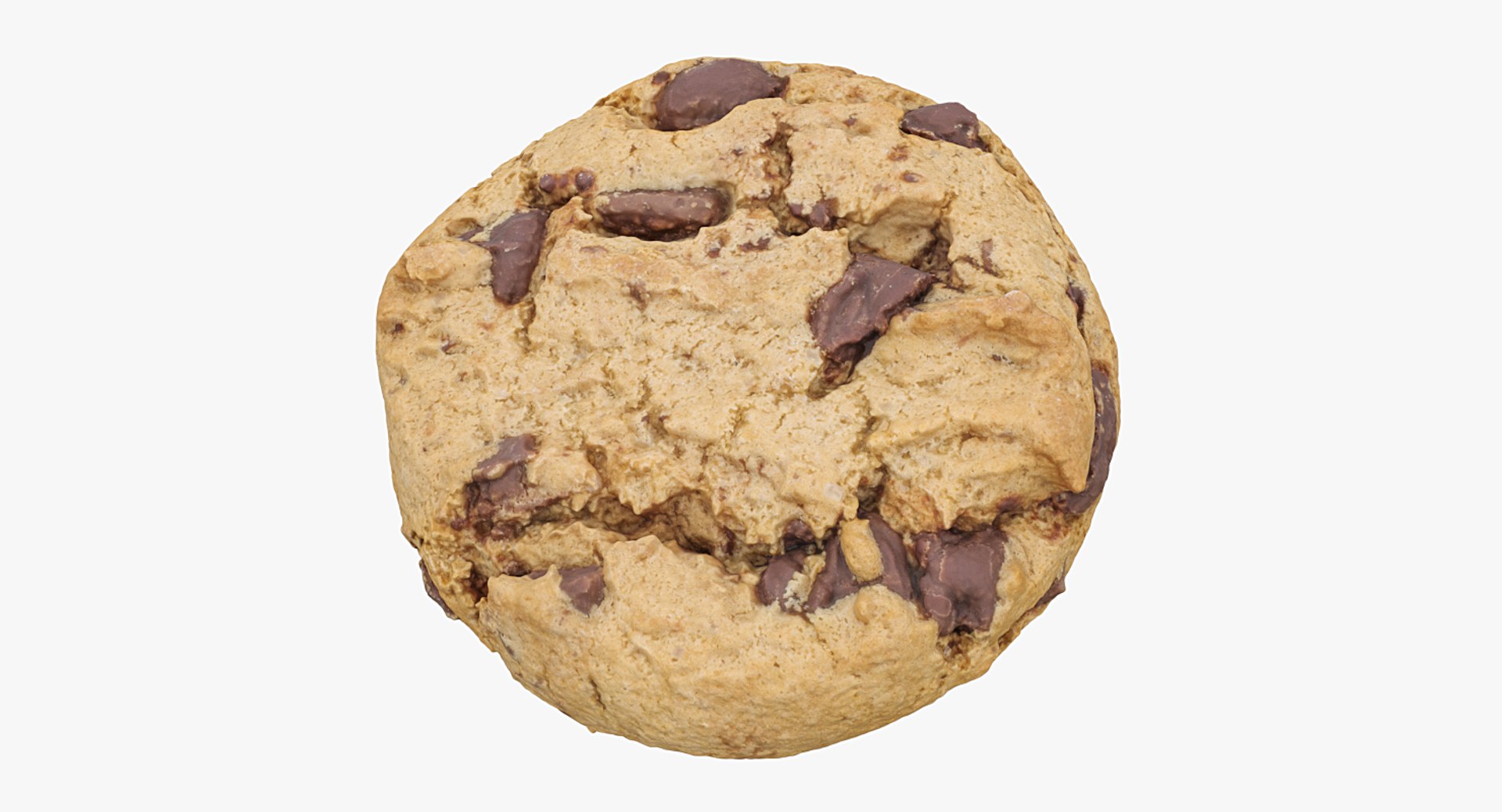 3D Realistic Chocolate Chip Cookie - TurboSquid 1362586