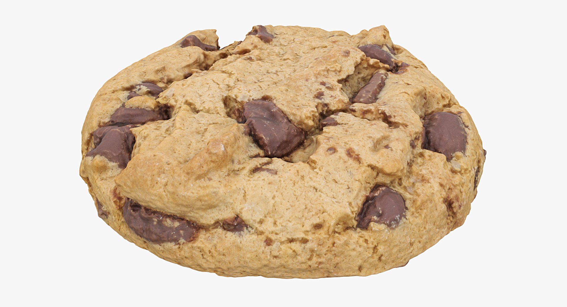 3D Realistic Chocolate Chip Cookie - TurboSquid 1362586