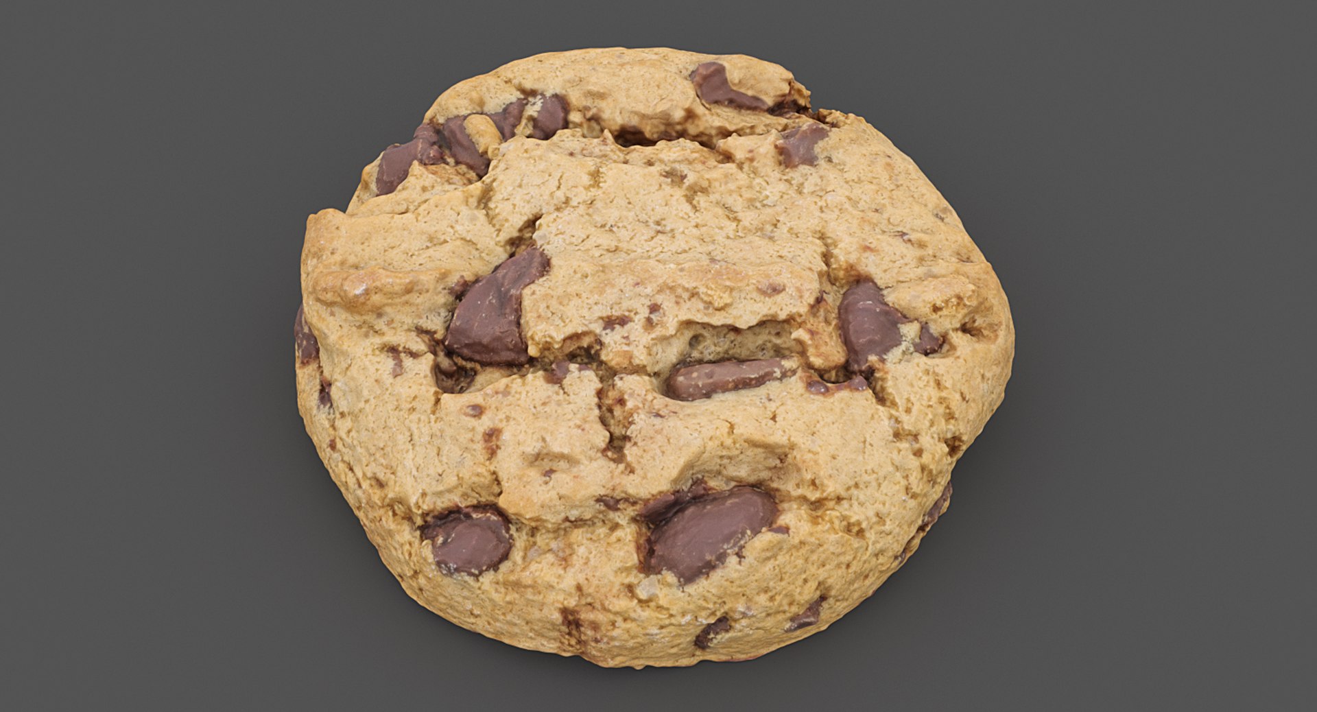 3D Realistic Chocolate Chip Cookie - TurboSquid 1362586