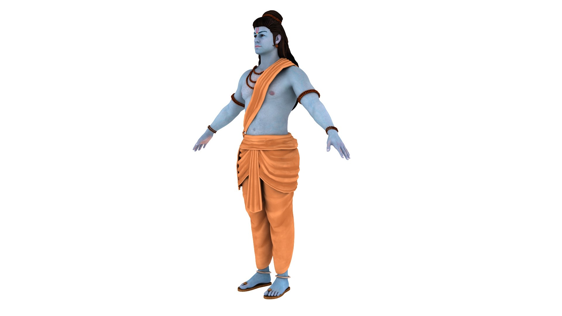 3D Lord Ram T Pose - TurboSquid 2297396