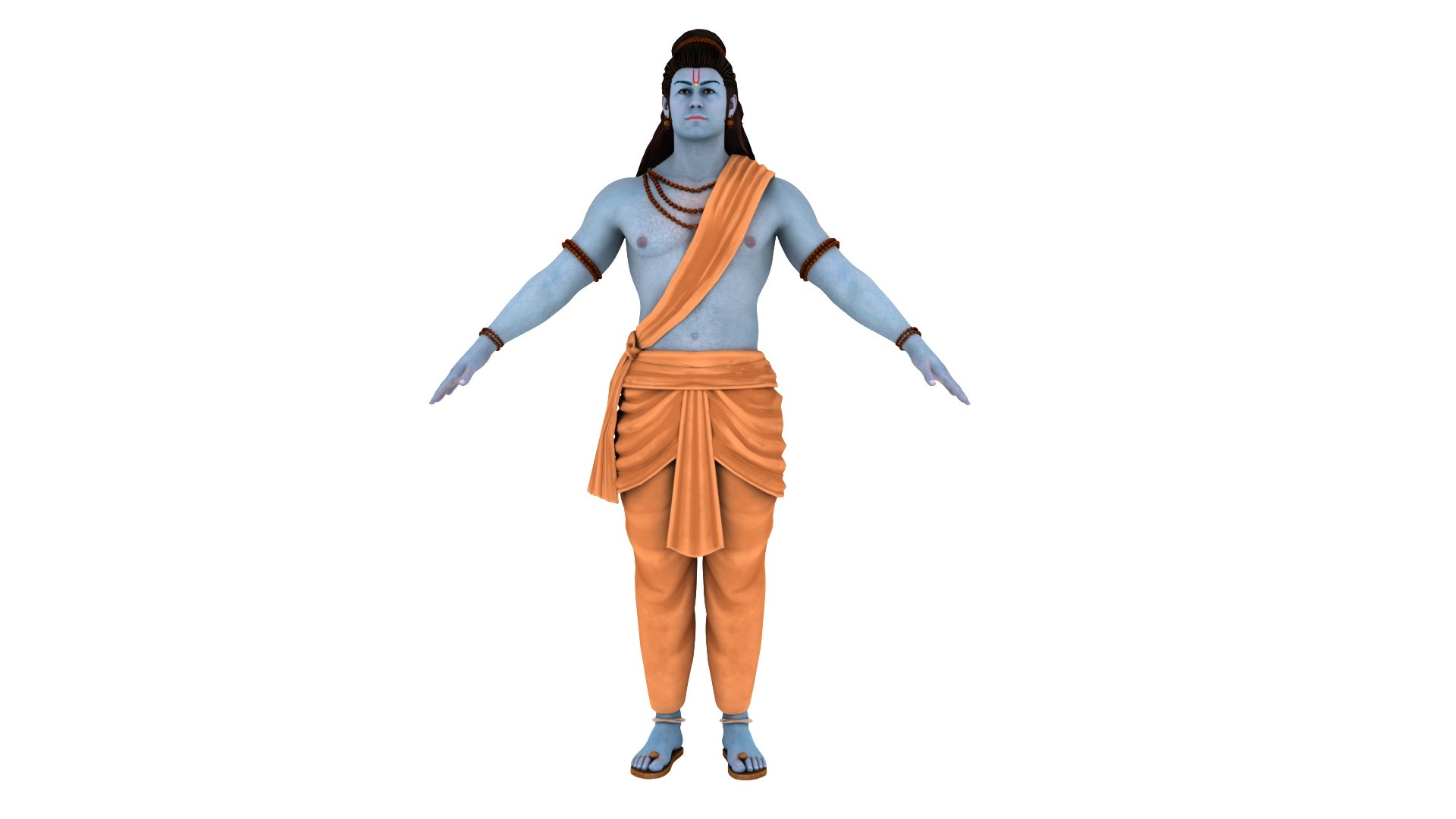 3D Lord Ram T Pose - TurboSquid 2297396