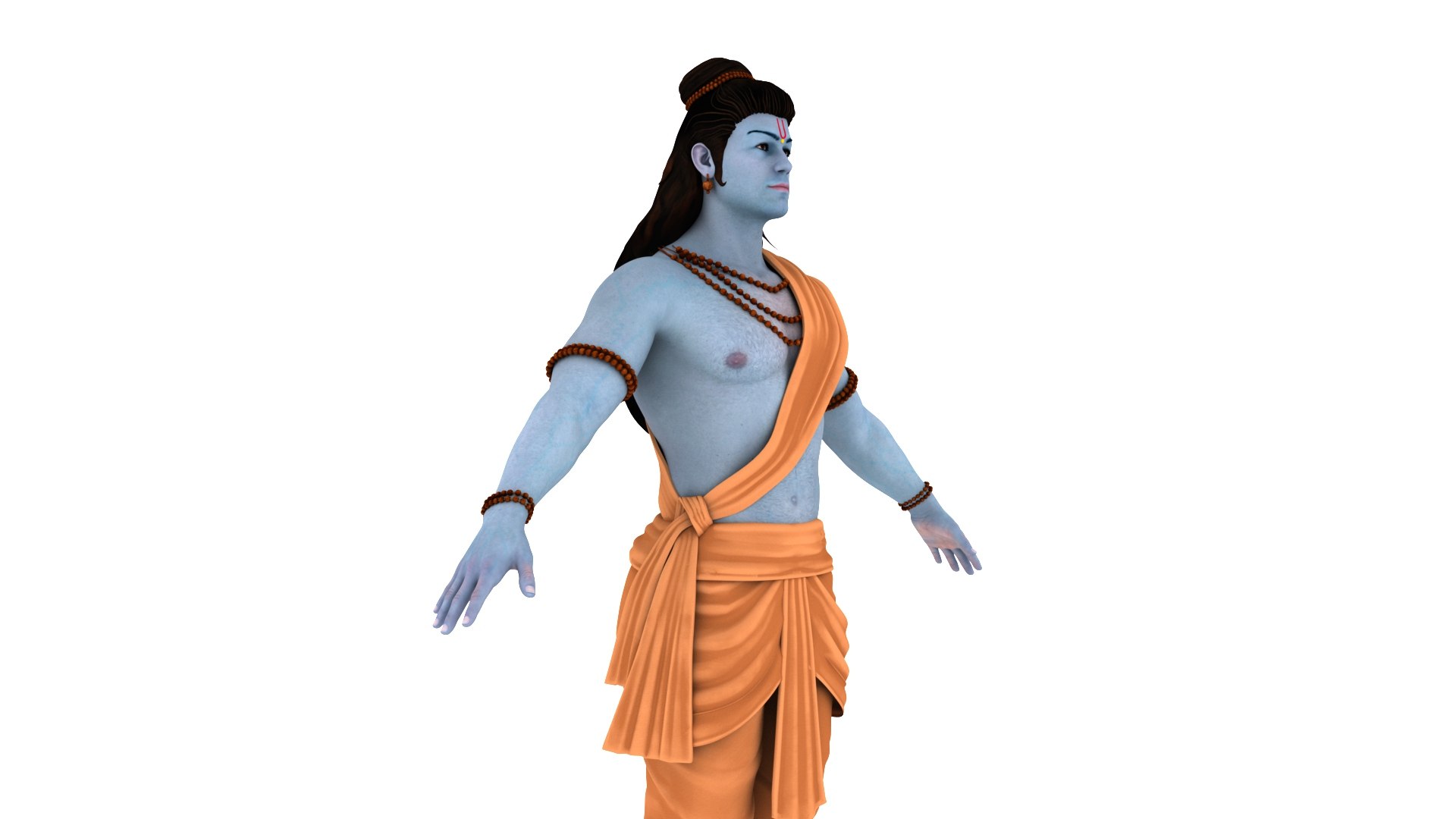 3D Lord Ram T Pose - TurboSquid 2297396