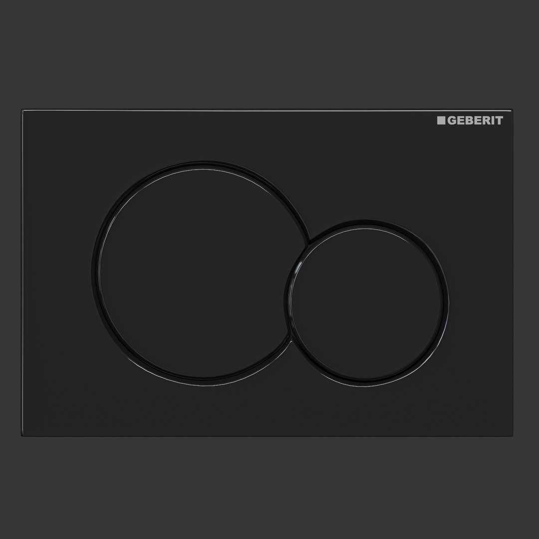 geberit flush panel set 3d max