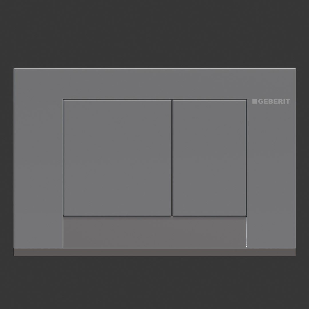 geberit flush panel set 3d max