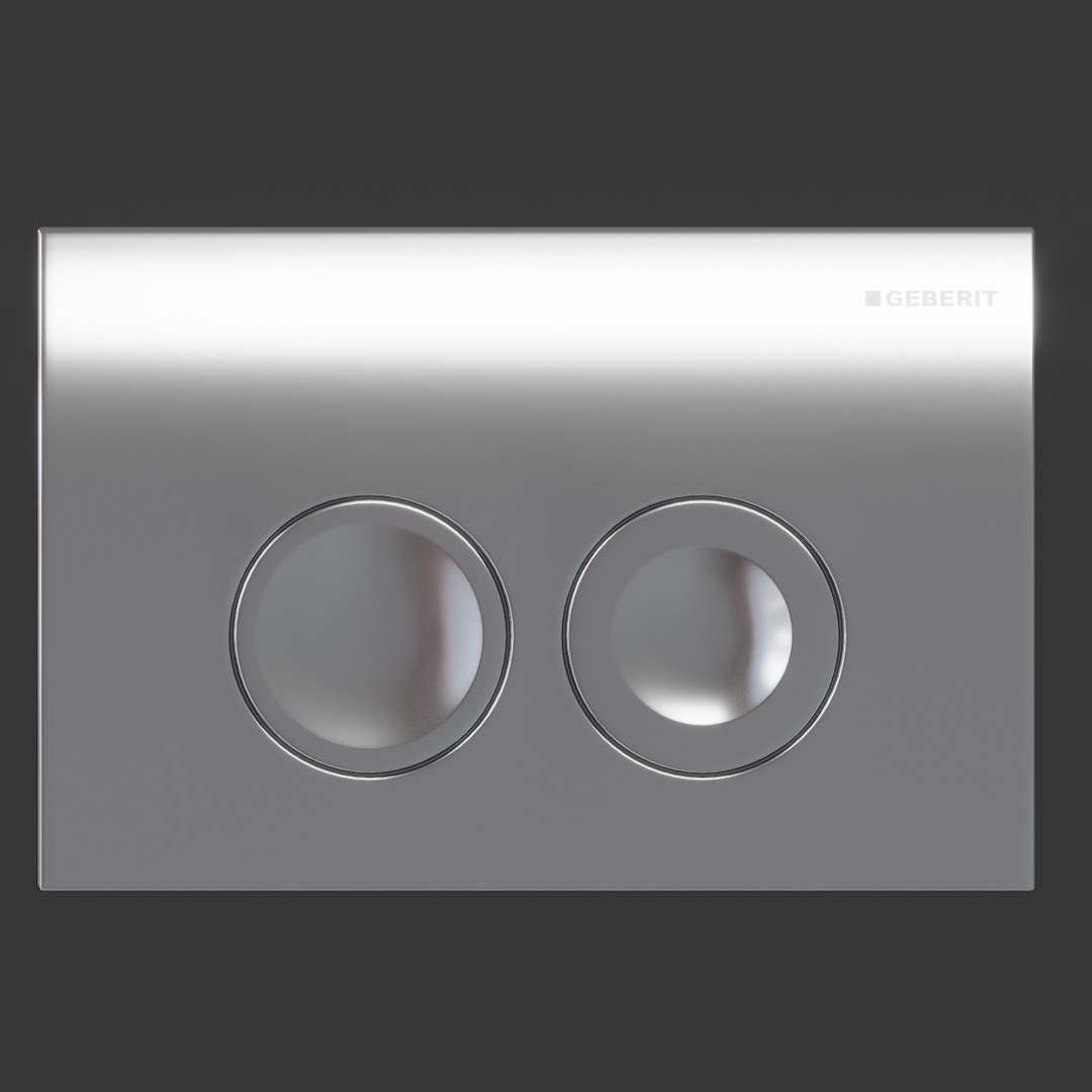 geberit flush panel set 3d max
