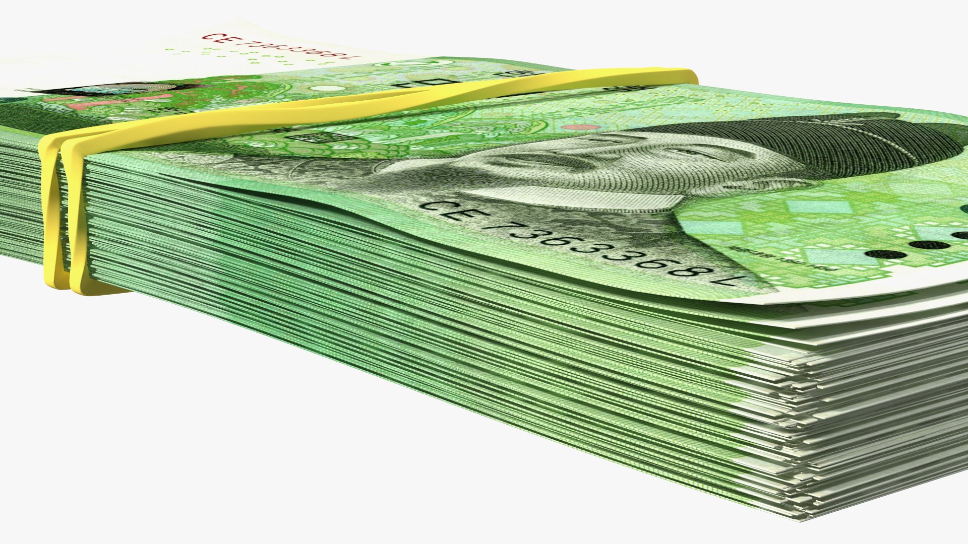 Stack of Korea Republic Won KRW 10000 Banknotes 3D model - TurboSquid ...