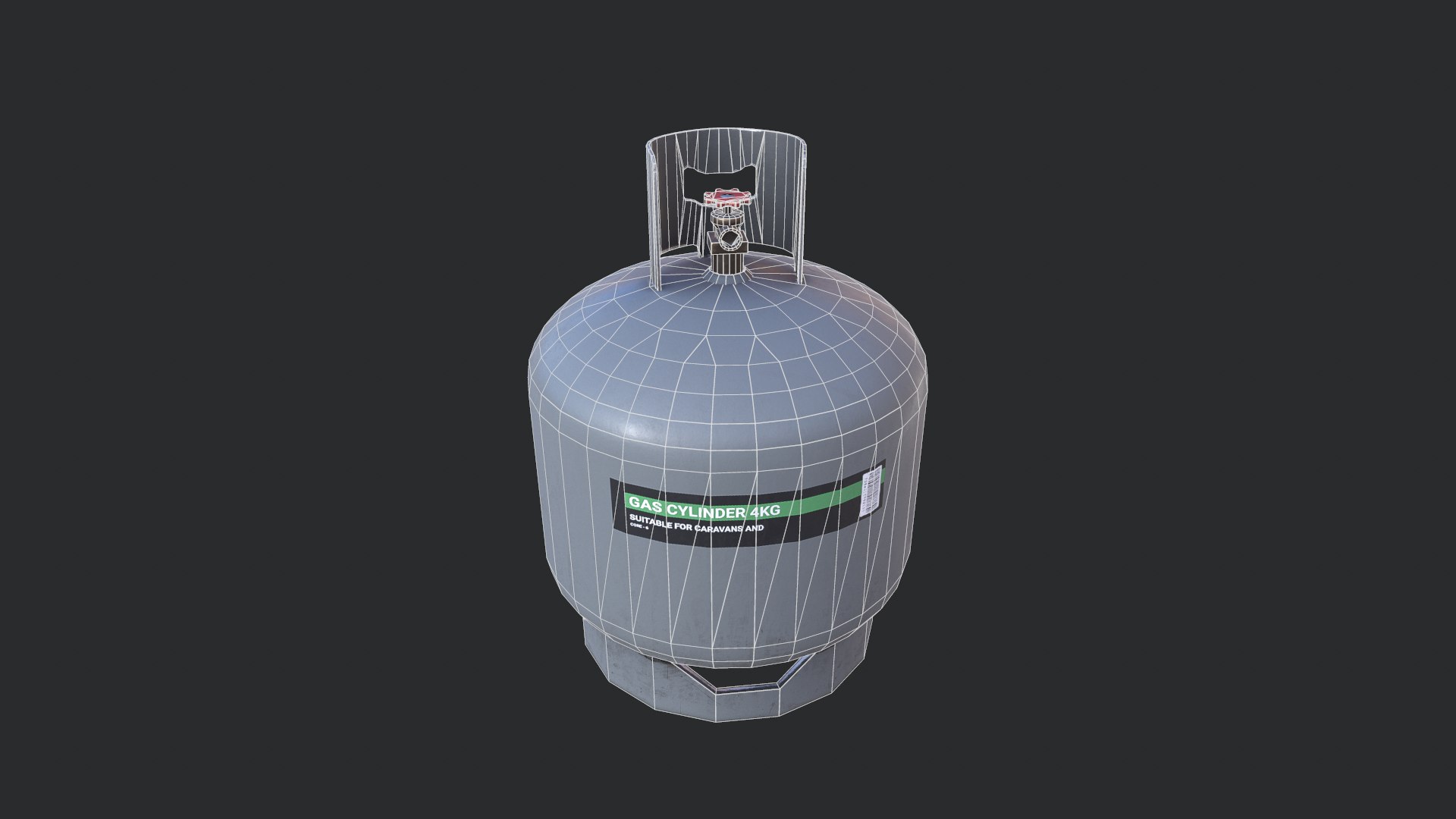 3D Gas Cylinder Model - TurboSquid 1702892