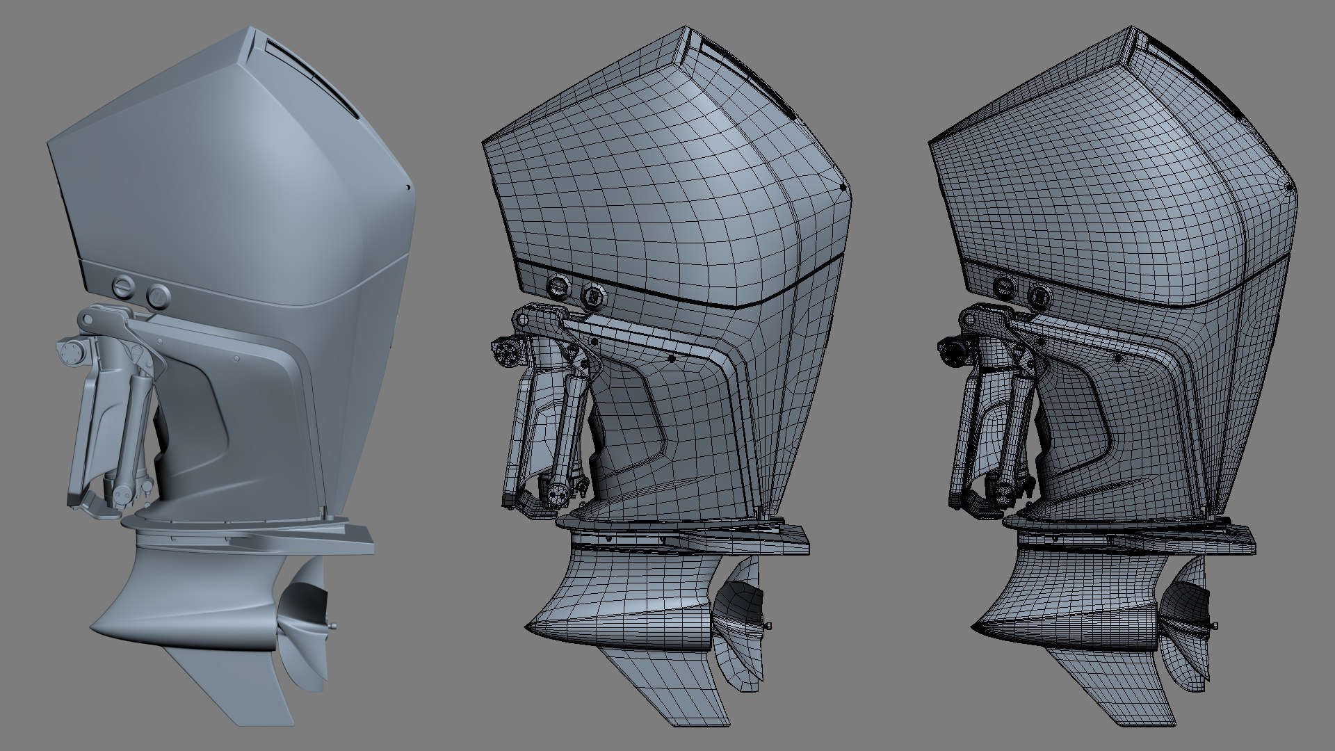 Mercury Racing 450R Outboard Motor 3D Model - TurboSquid 1844157