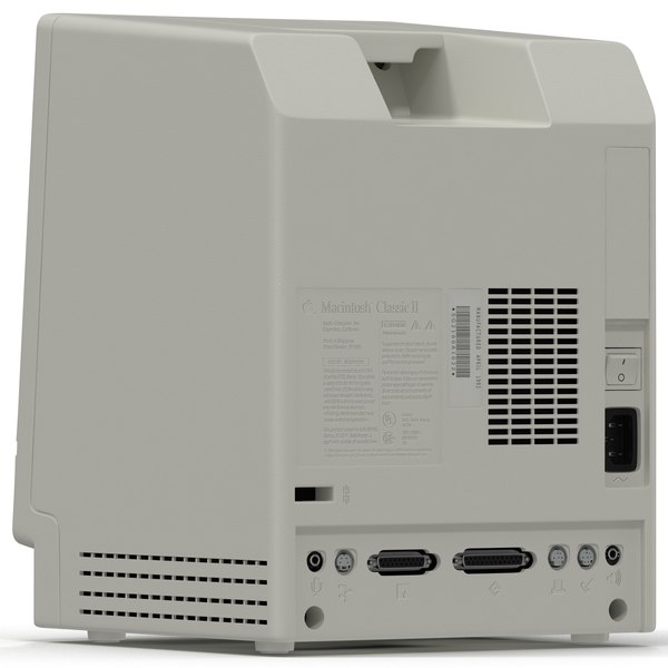 apple macintosh classic ii 3d c4d