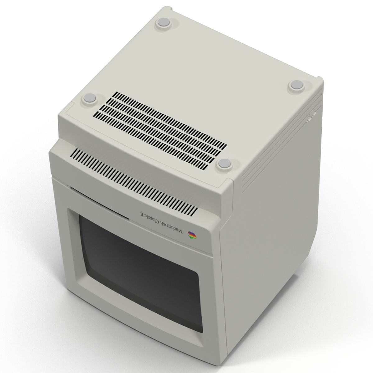 apple macintosh classic ii 3d c4d