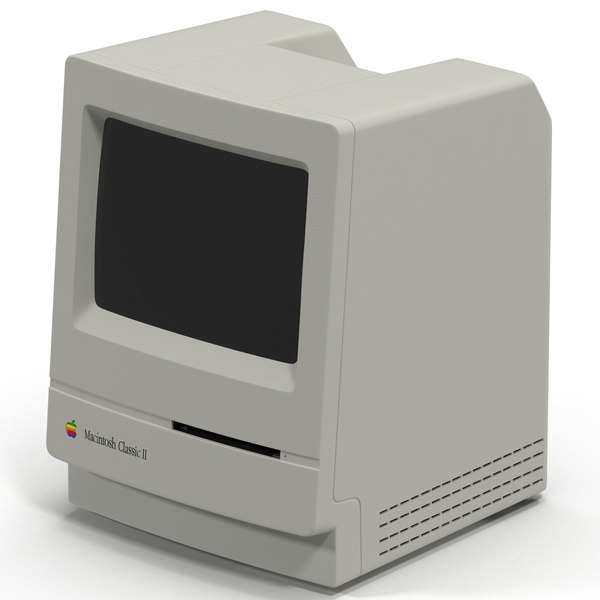 apple macintosh classic ii 3d c4d