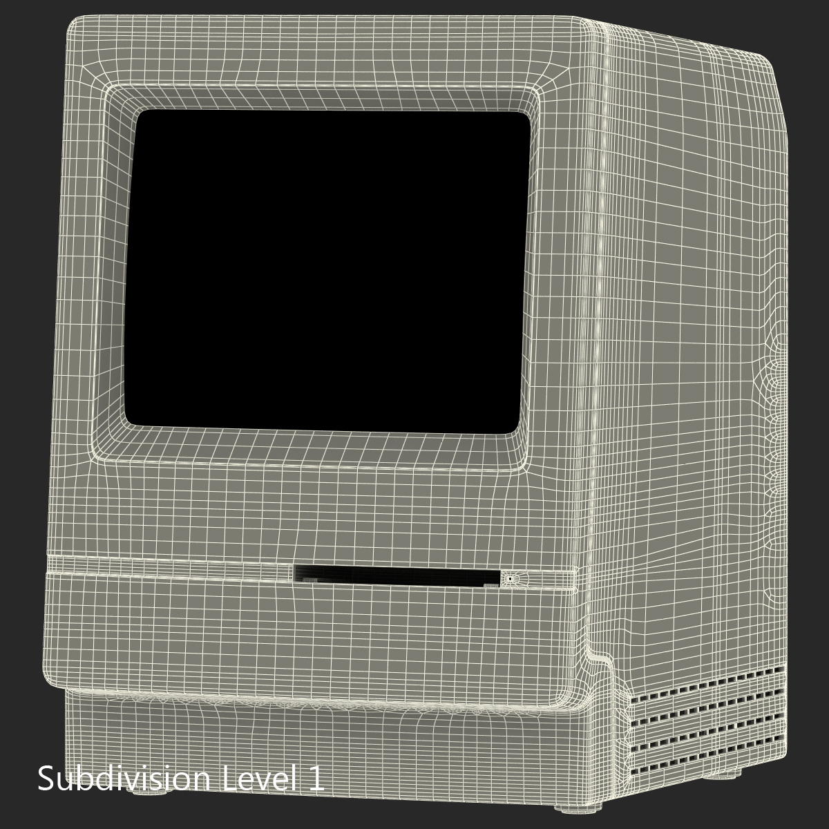 apple macintosh classic ii 3d c4d