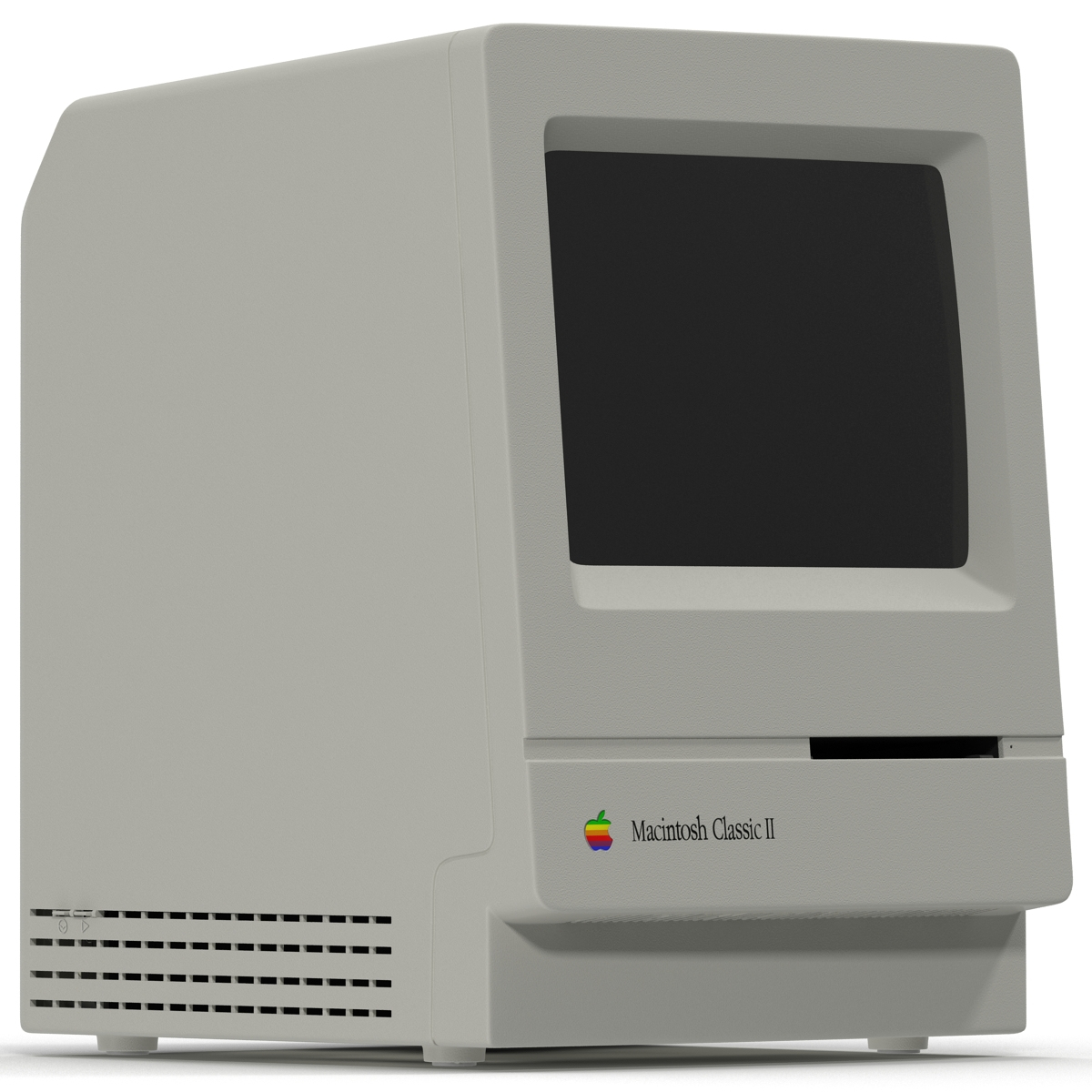 apple macintosh classic ii 3d c4d
