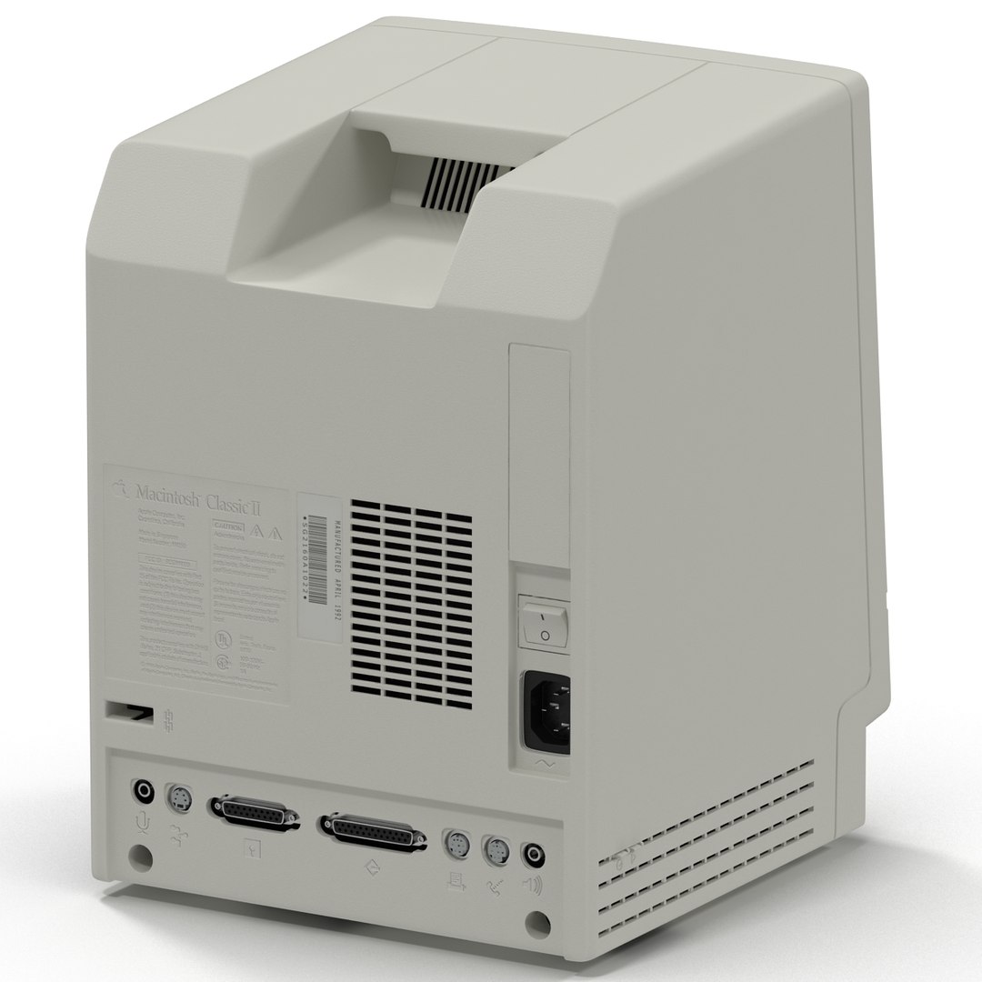 Apple Macintosh Classic Ii 3d C4d