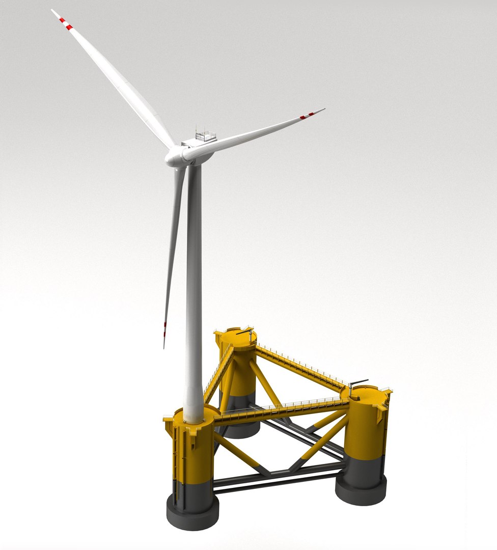 3D Floating Offshore Wind Farm - TurboSquid 1940552
