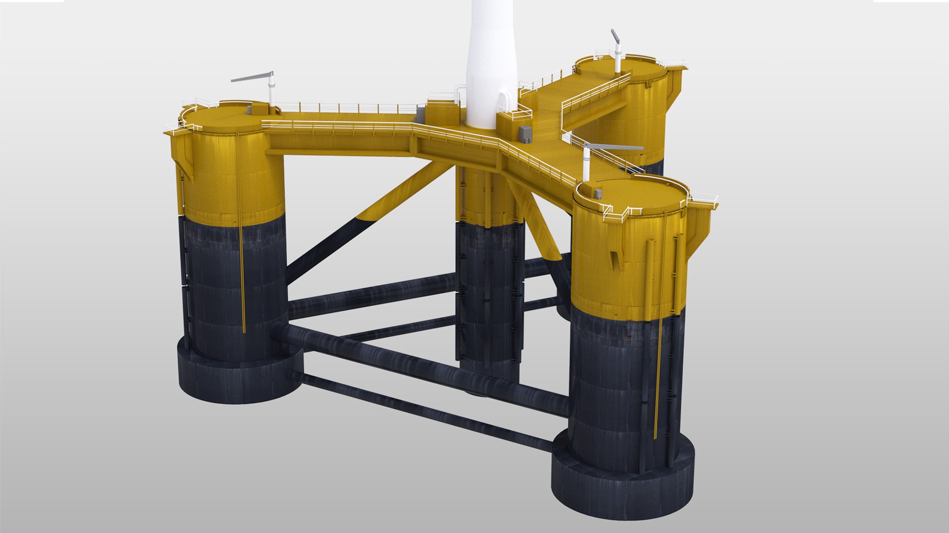 3D Floating Offshore Wind Farm - TurboSquid 1940552