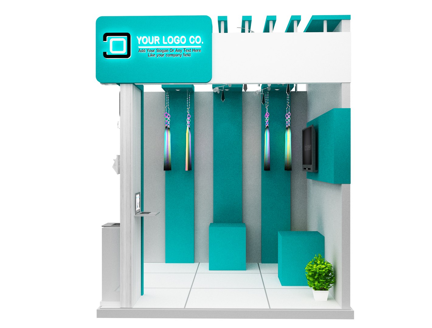 3D Booth Exhibition Stand C34 - TurboSquid 1887924