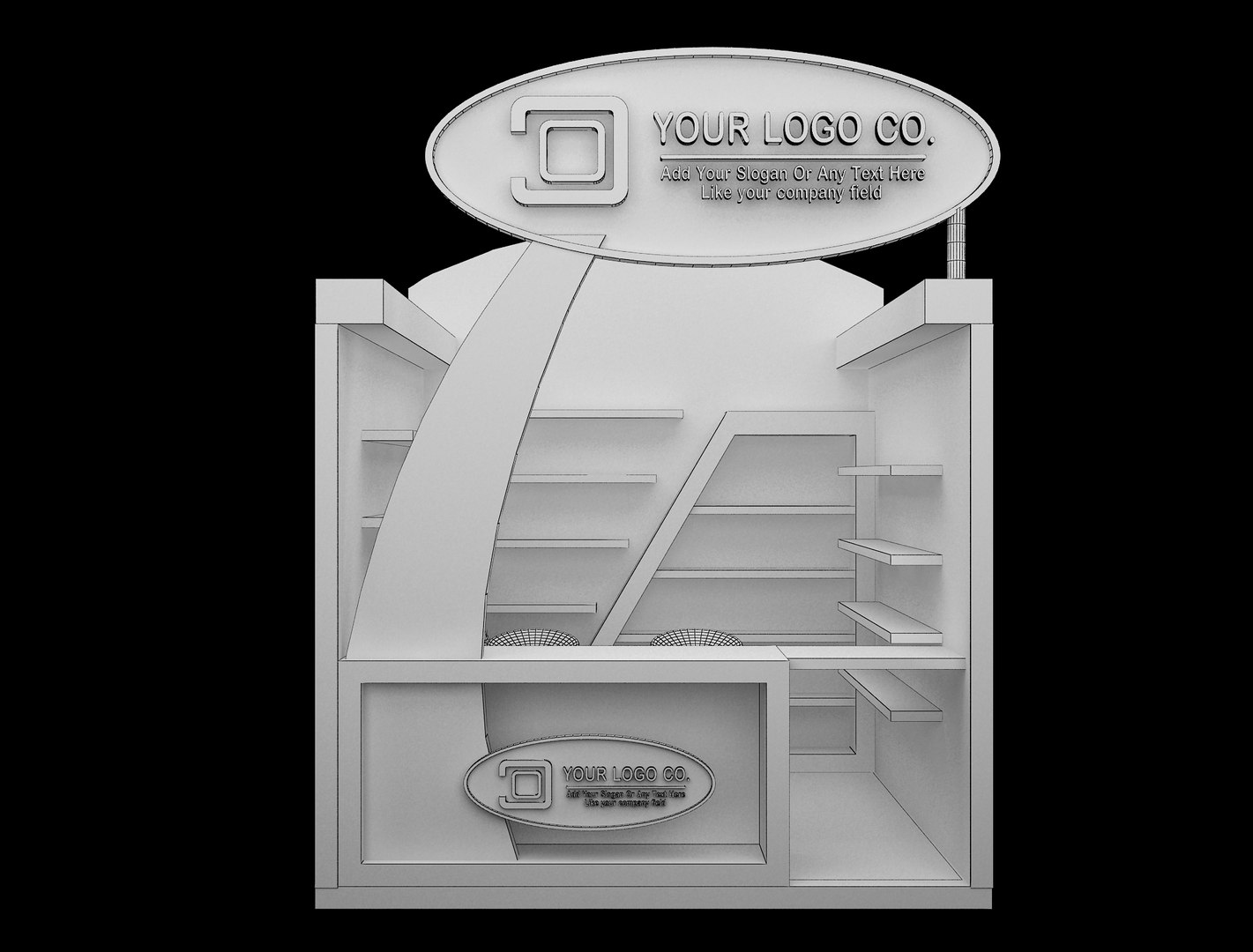 3D Booth Exhibition Stand C34 - TurboSquid 1887924
