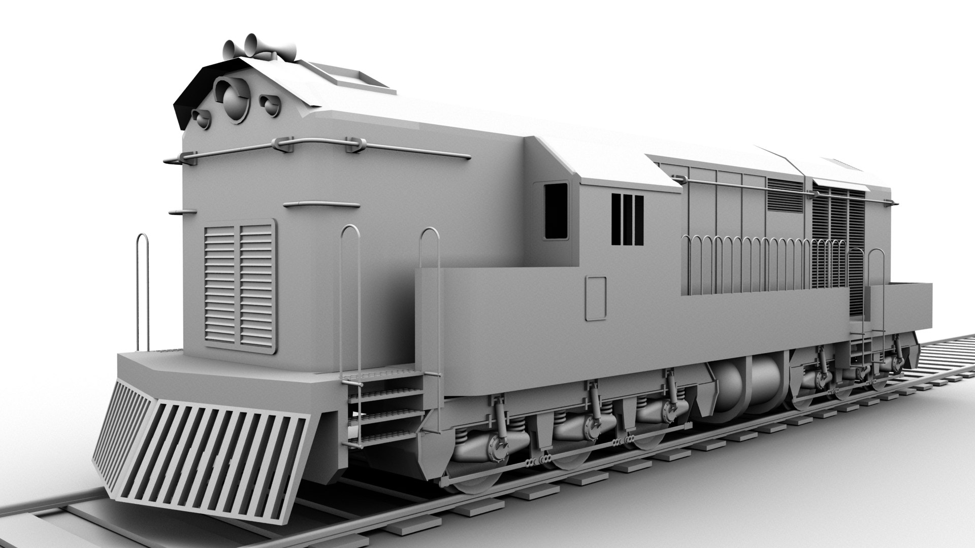 3D Train Engine - TurboSquid 1309593