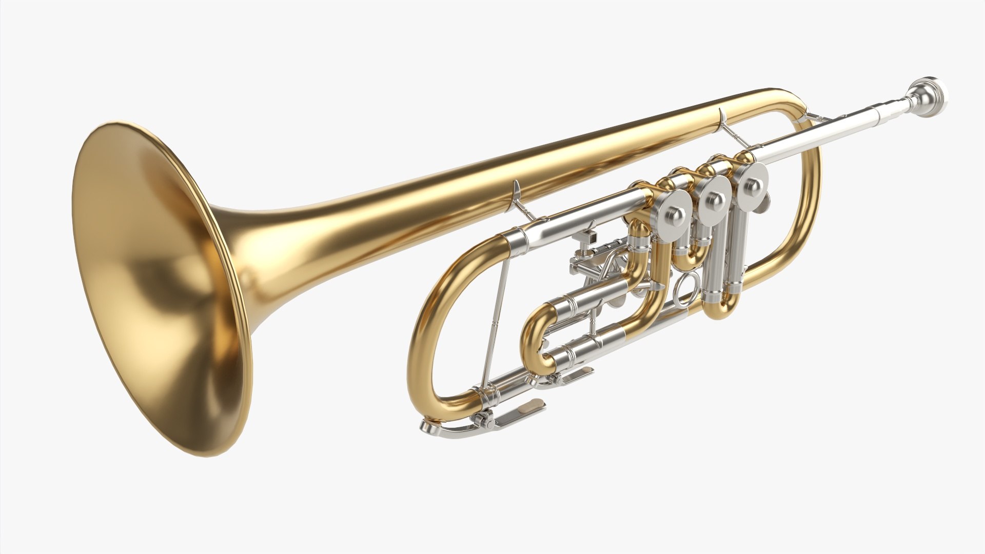 Rotary Valve Trumpet 3D - TurboSquid 1809475