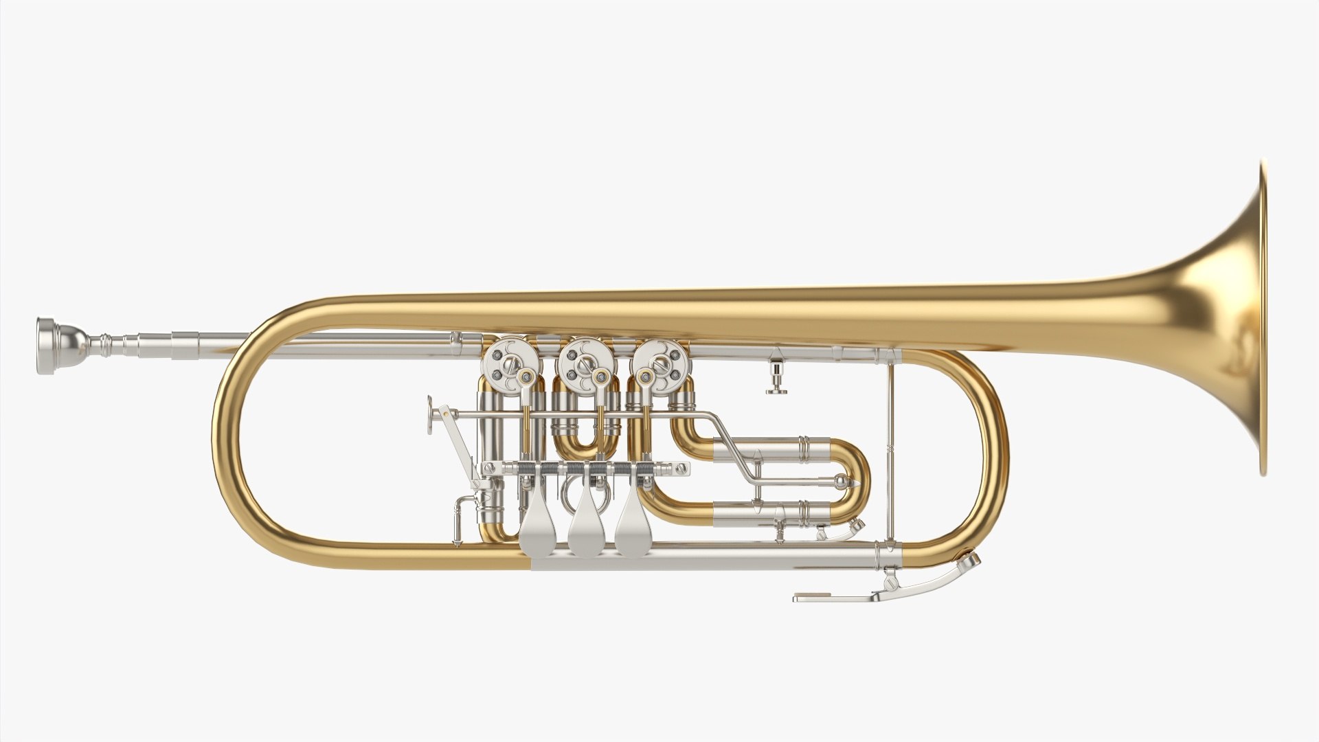 Rotary Valve Trumpet 3D - TurboSquid 1809475