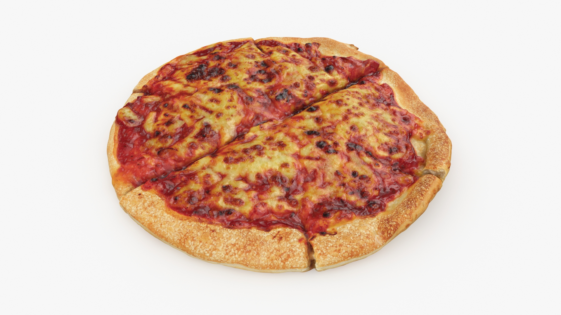 3D Model Cheese Pizza In Box 2 - TurboSquid 2312778
