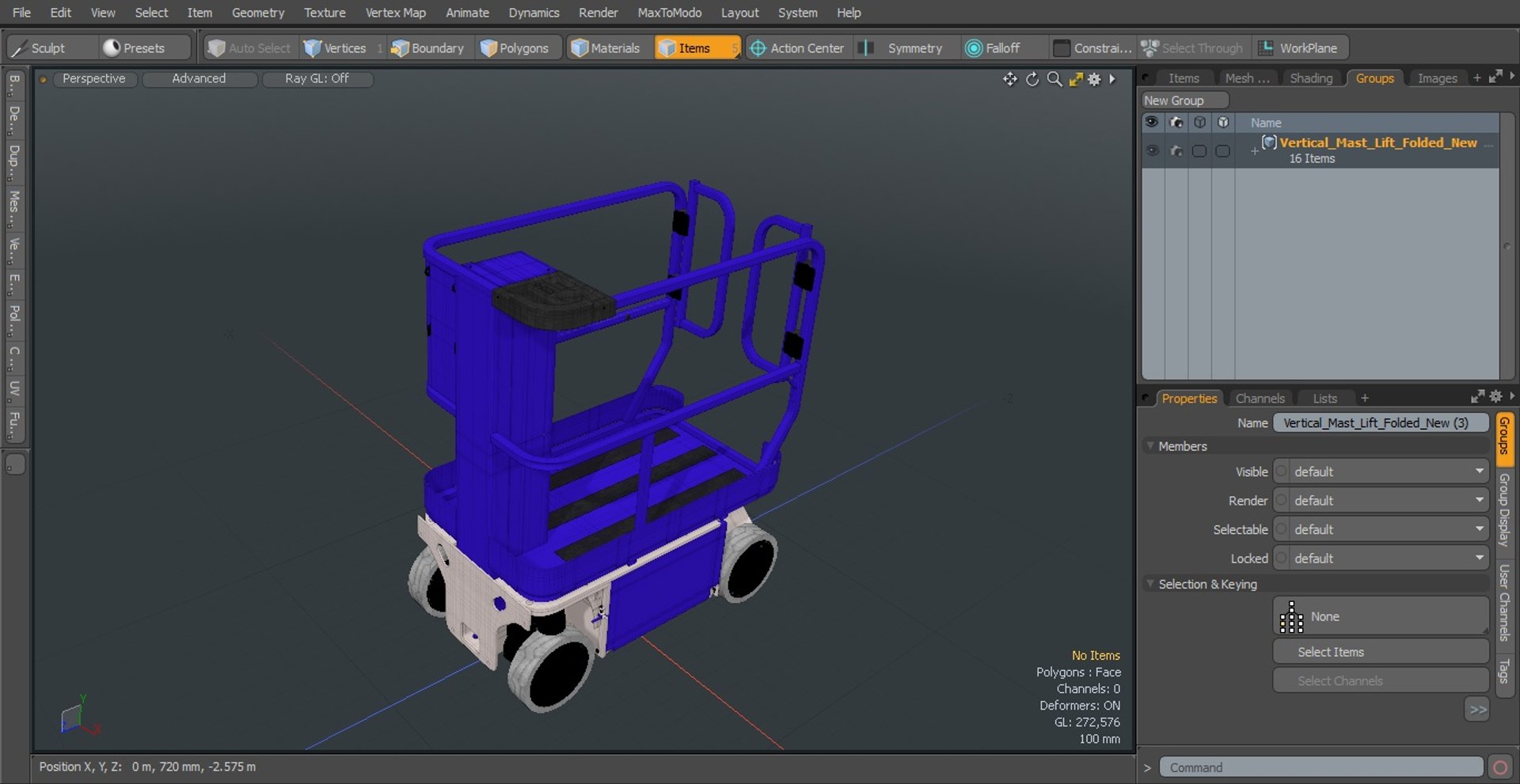 Vertical Mast Lift Folded New 3D model - TurboSquid 1870678