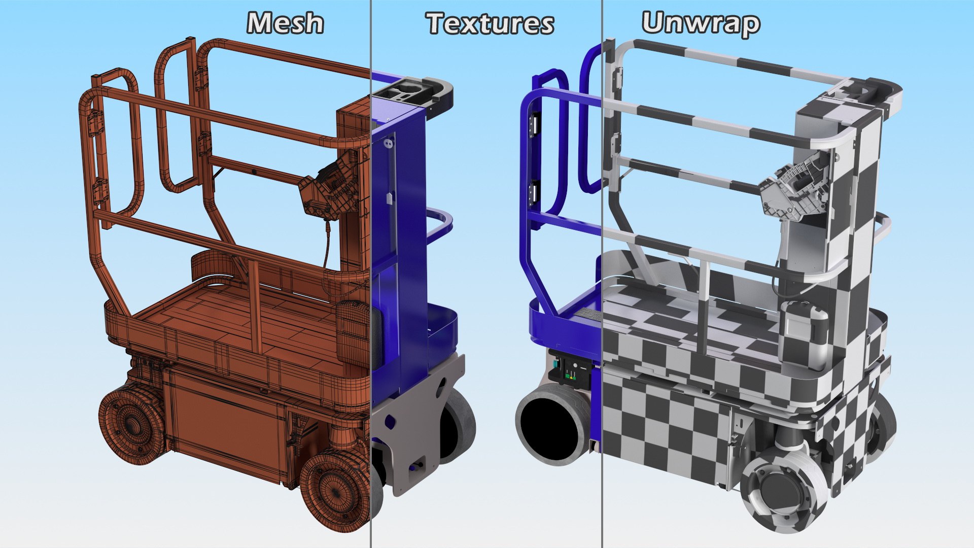 Vertical Mast Lift Folded New 3D model - TurboSquid 1870678