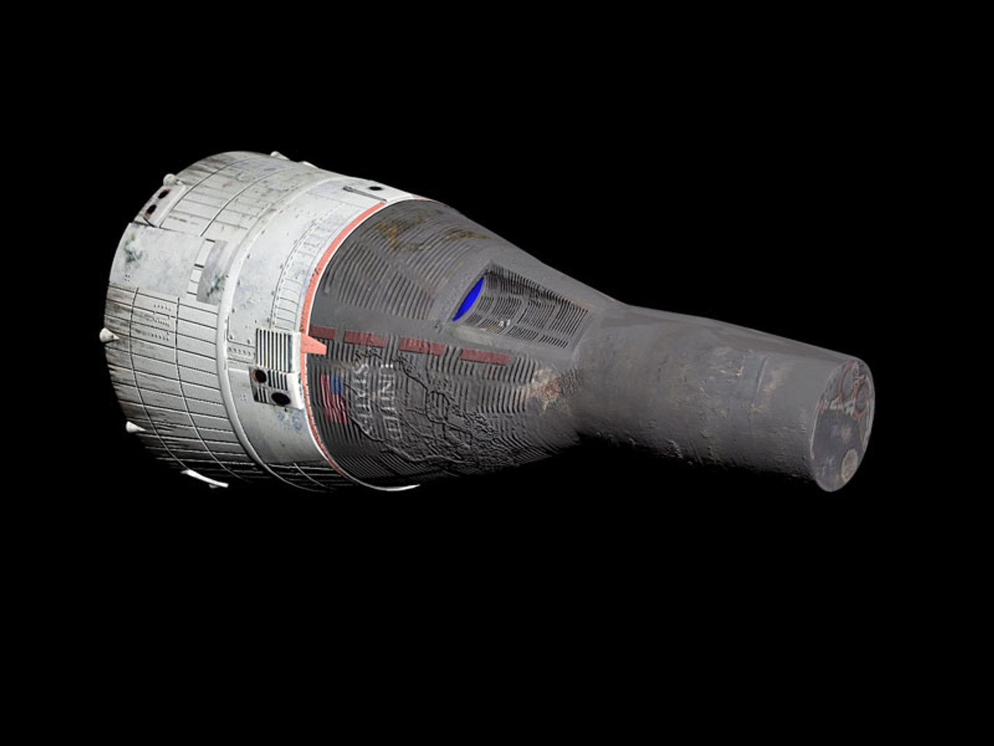 Gemini Space Capsule 3d Max