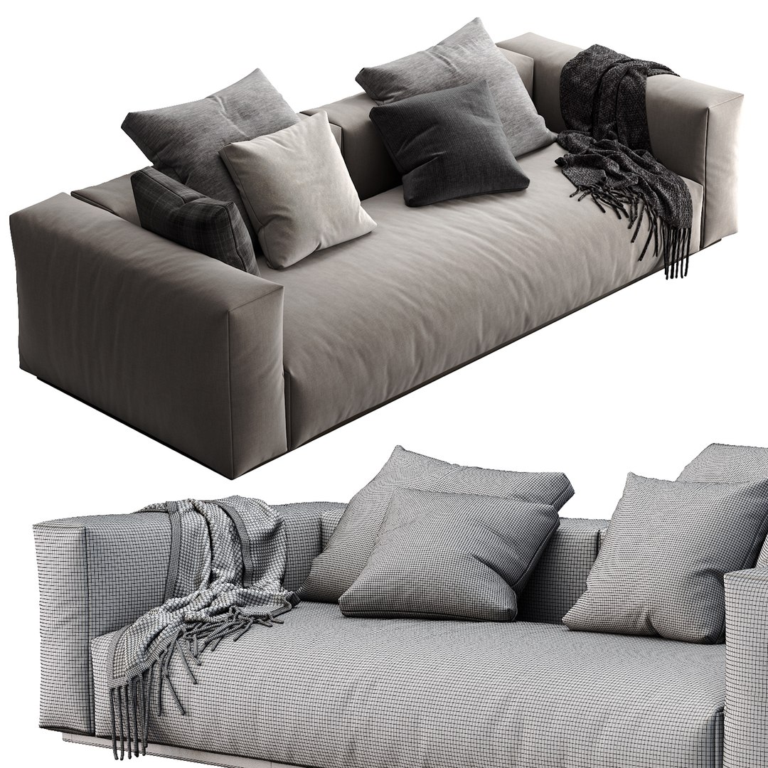 Flexform lario sofa 3D model - TurboSquid 1568713