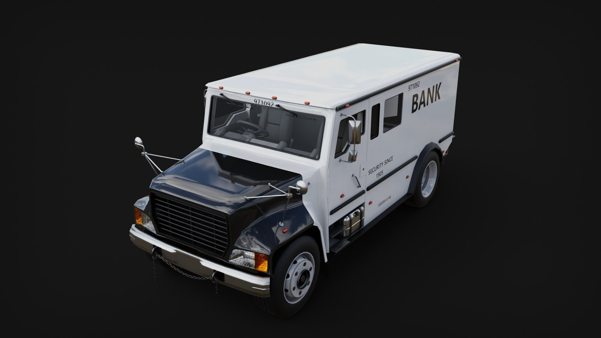3D Bank Armoured Security Van - TurboSquid 2261447