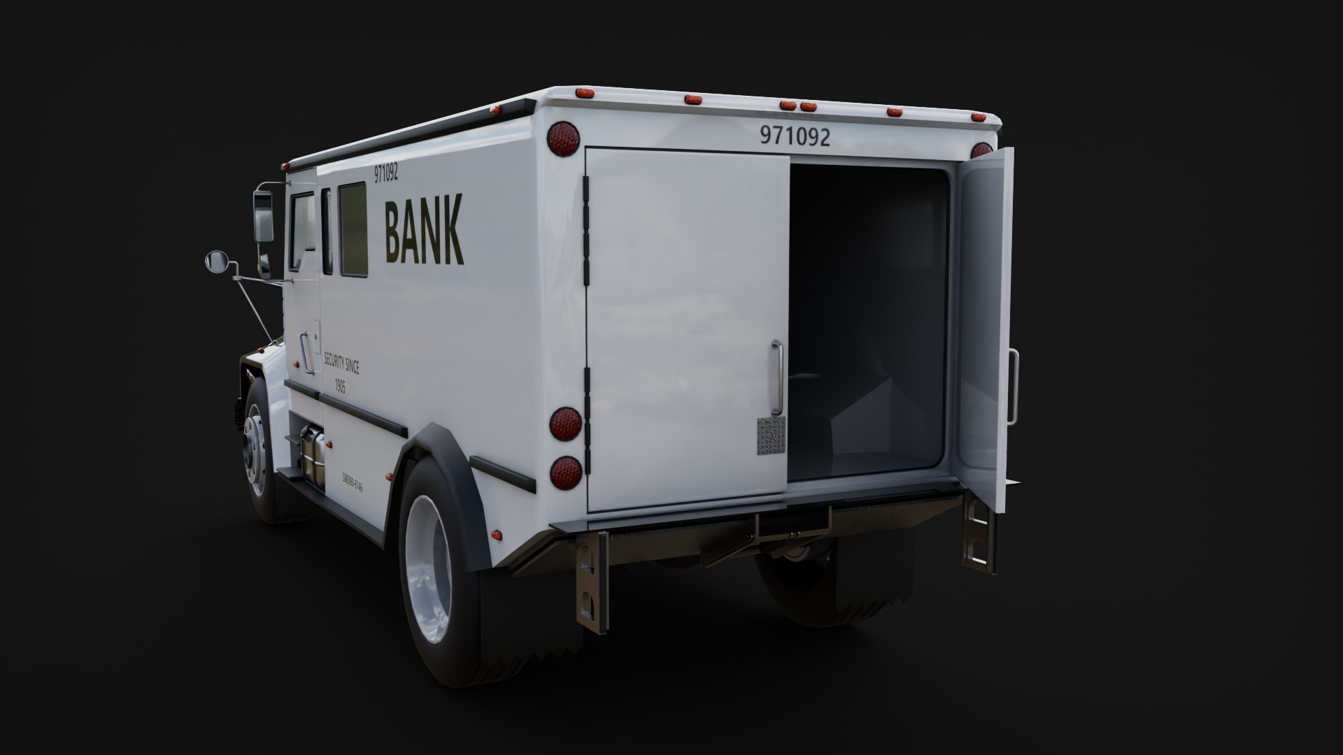 3D Bank Armoured Security Van - TurboSquid 2261447