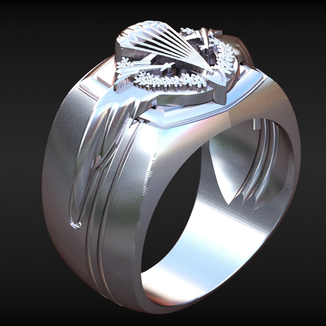 Argent vdv ring russian 3D model - TurboSquid 1226564