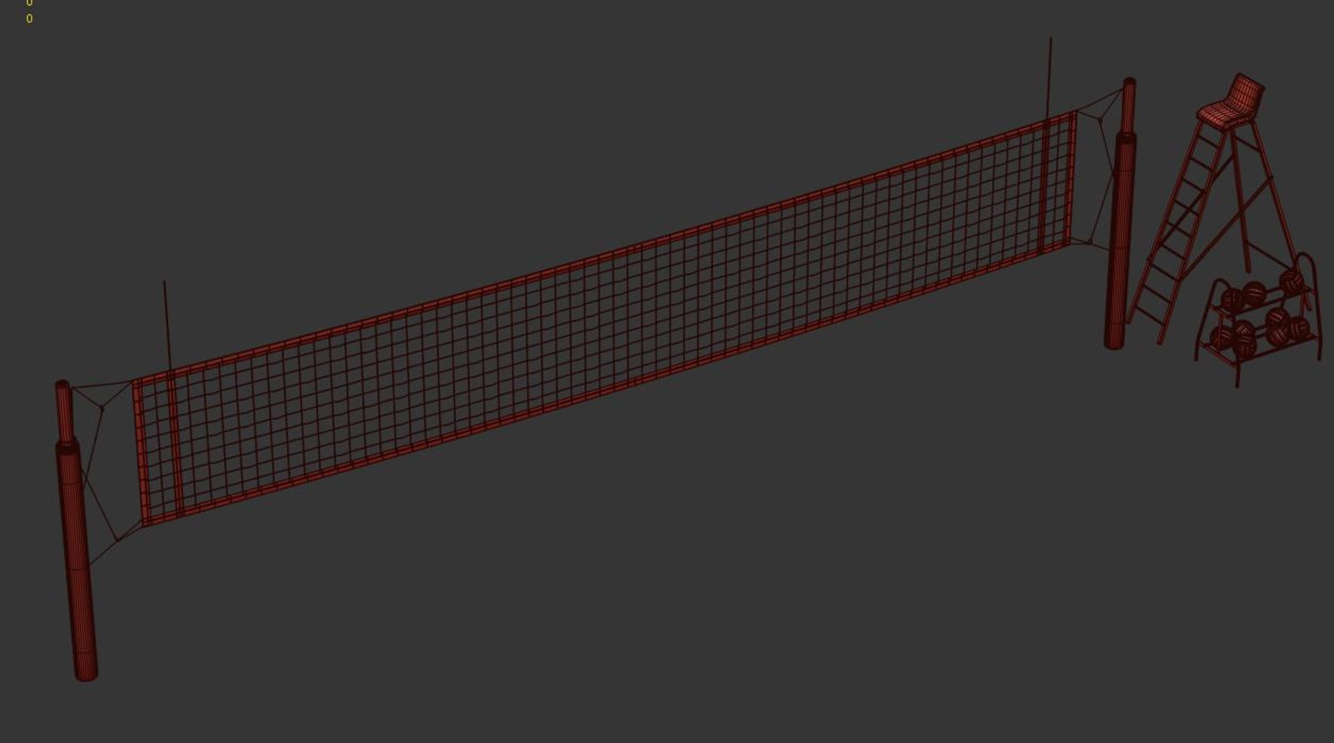 Volleyball Net 3D - TurboSquid 1758569