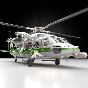 Helicopter heli guns 3D model - TurboSquid 1391048