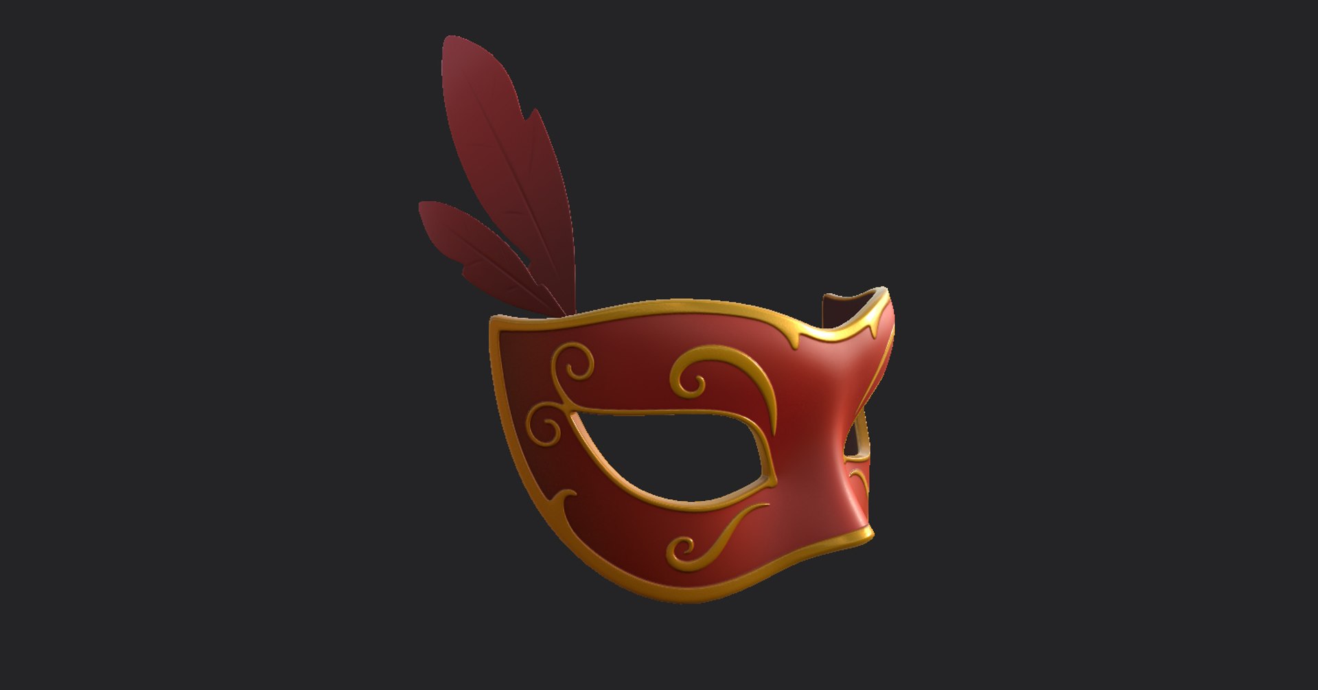 Carnival Mask 3D Model - TurboSquid 1419275