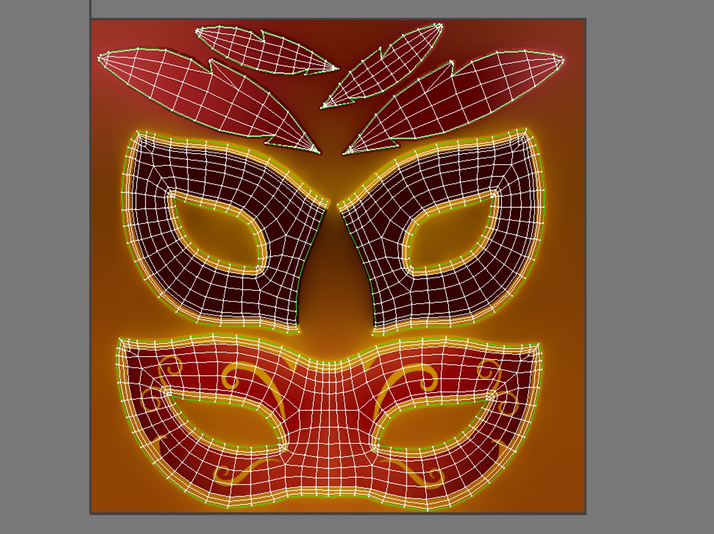Carnival Mask 3D Model - TurboSquid 1419275