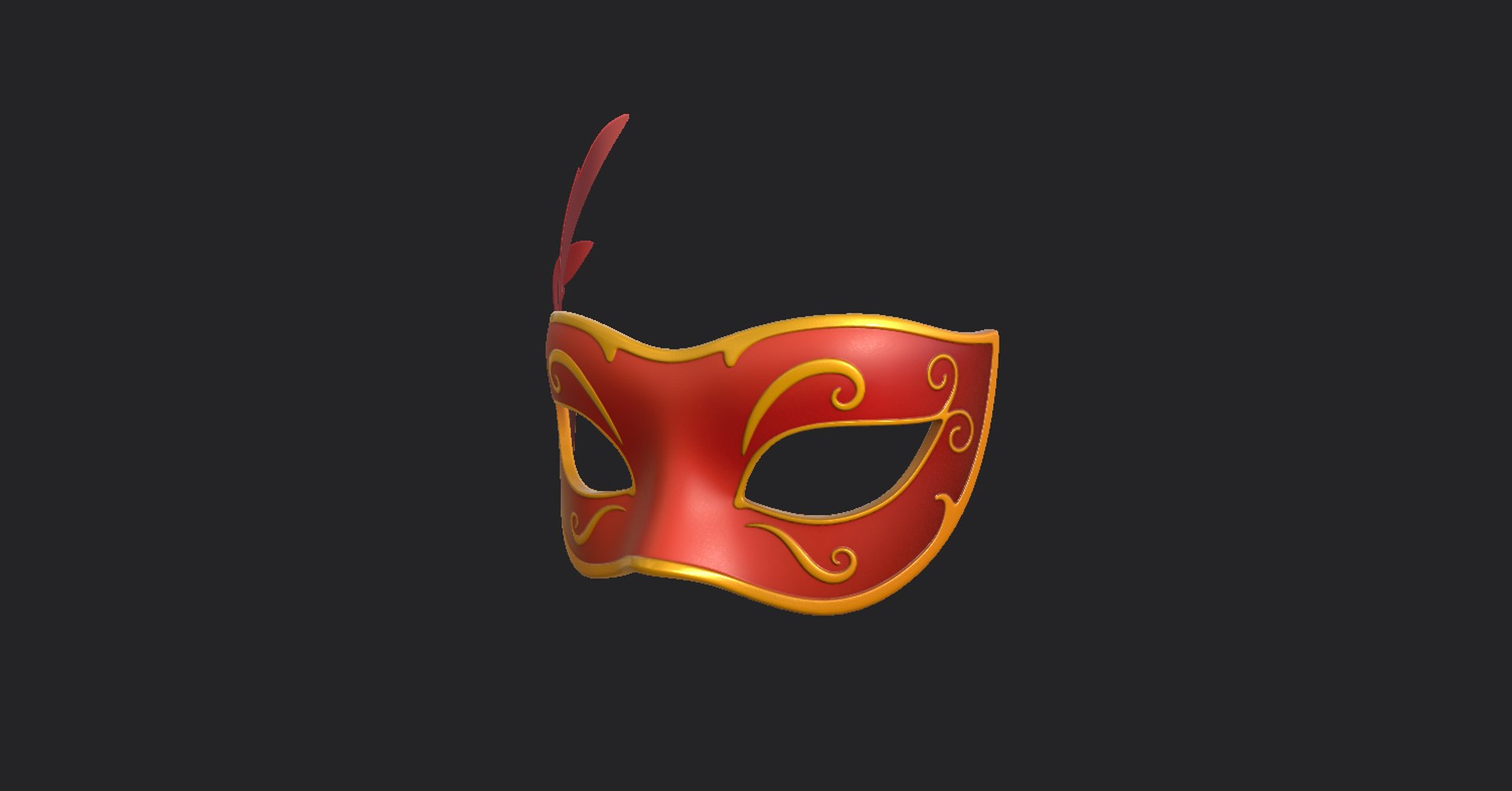 Carnival Mask 3D Model - TurboSquid 1419275