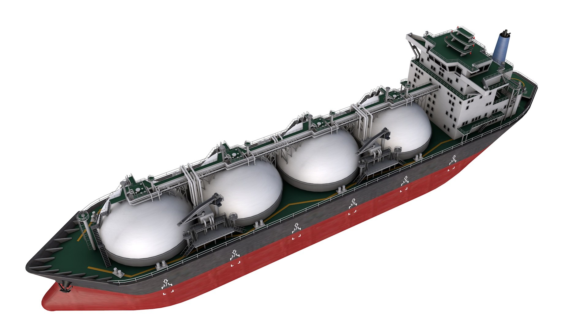 3D Model Gas Carrier Ship - TurboSquid 2151141