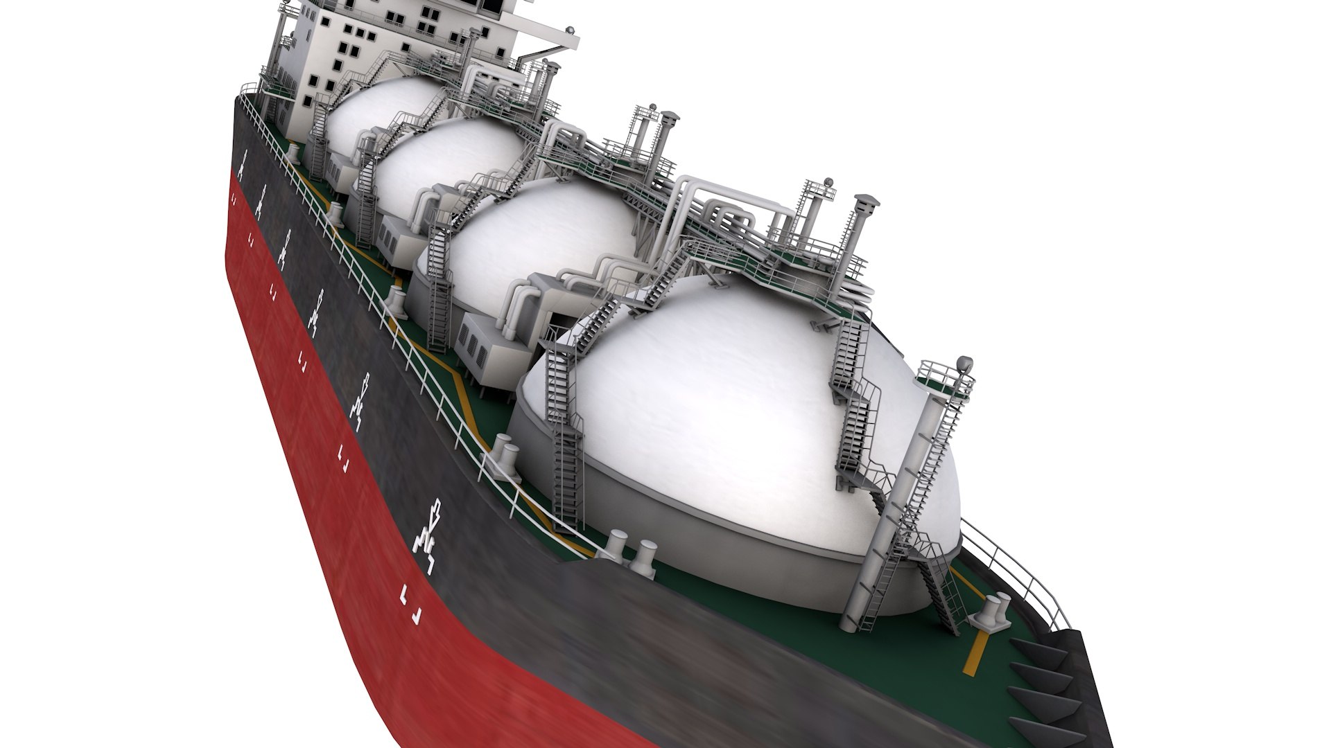 3D Model Gas Carrier Ship - TurboSquid 2151141