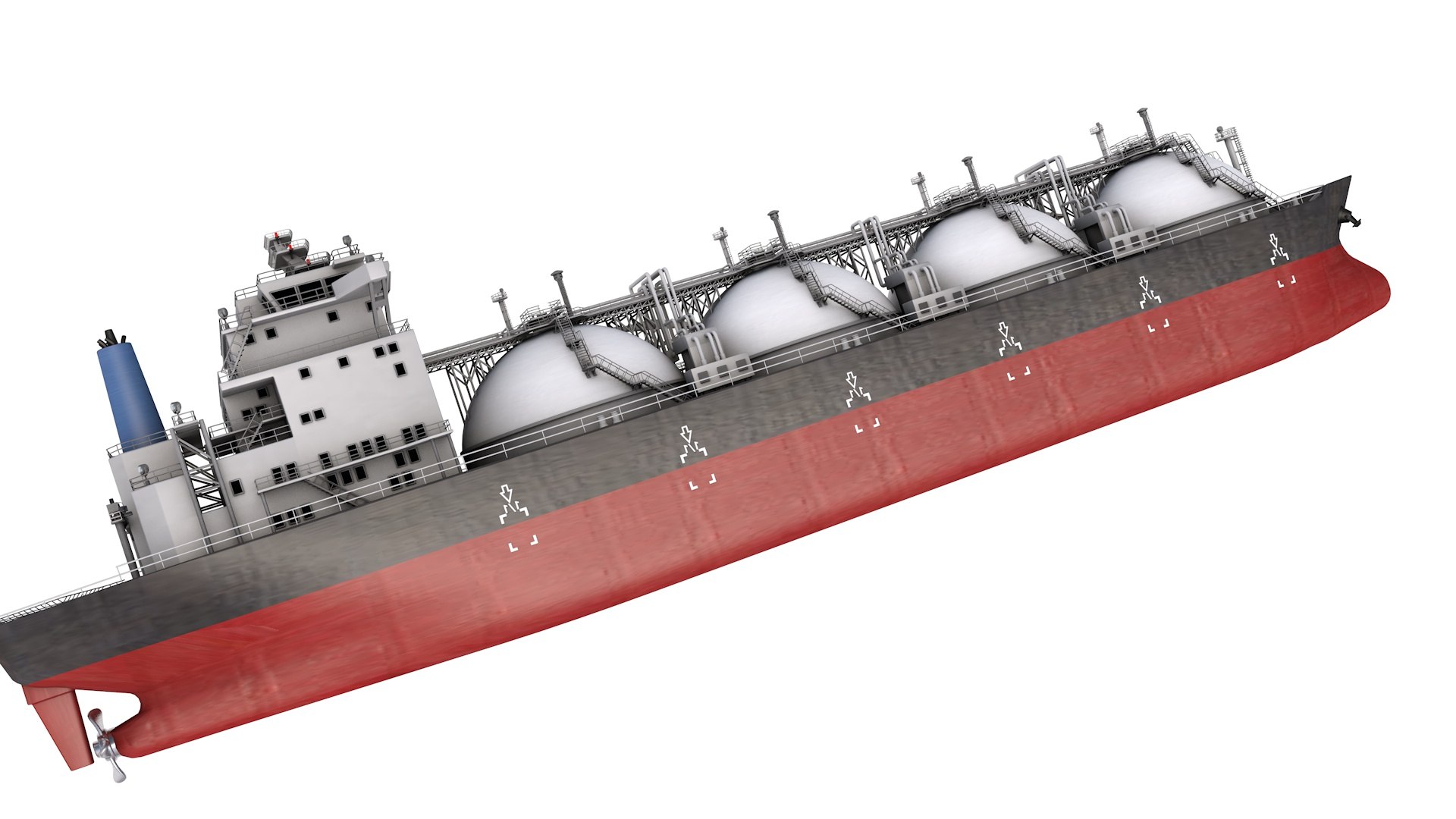 3D Model Gas Carrier Ship - TurboSquid 2151141