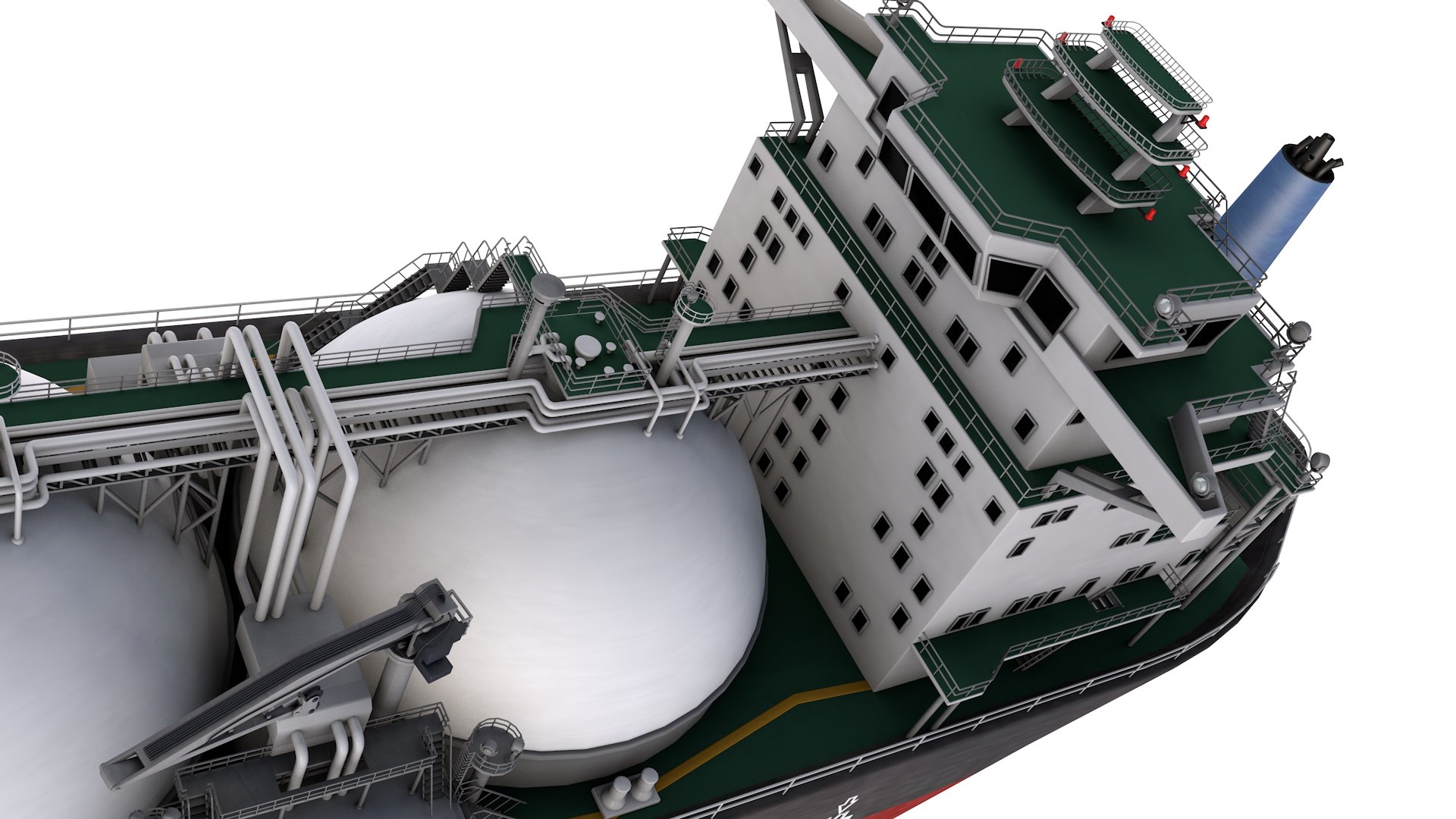 3D Model Gas Carrier Ship - TurboSquid 2151141