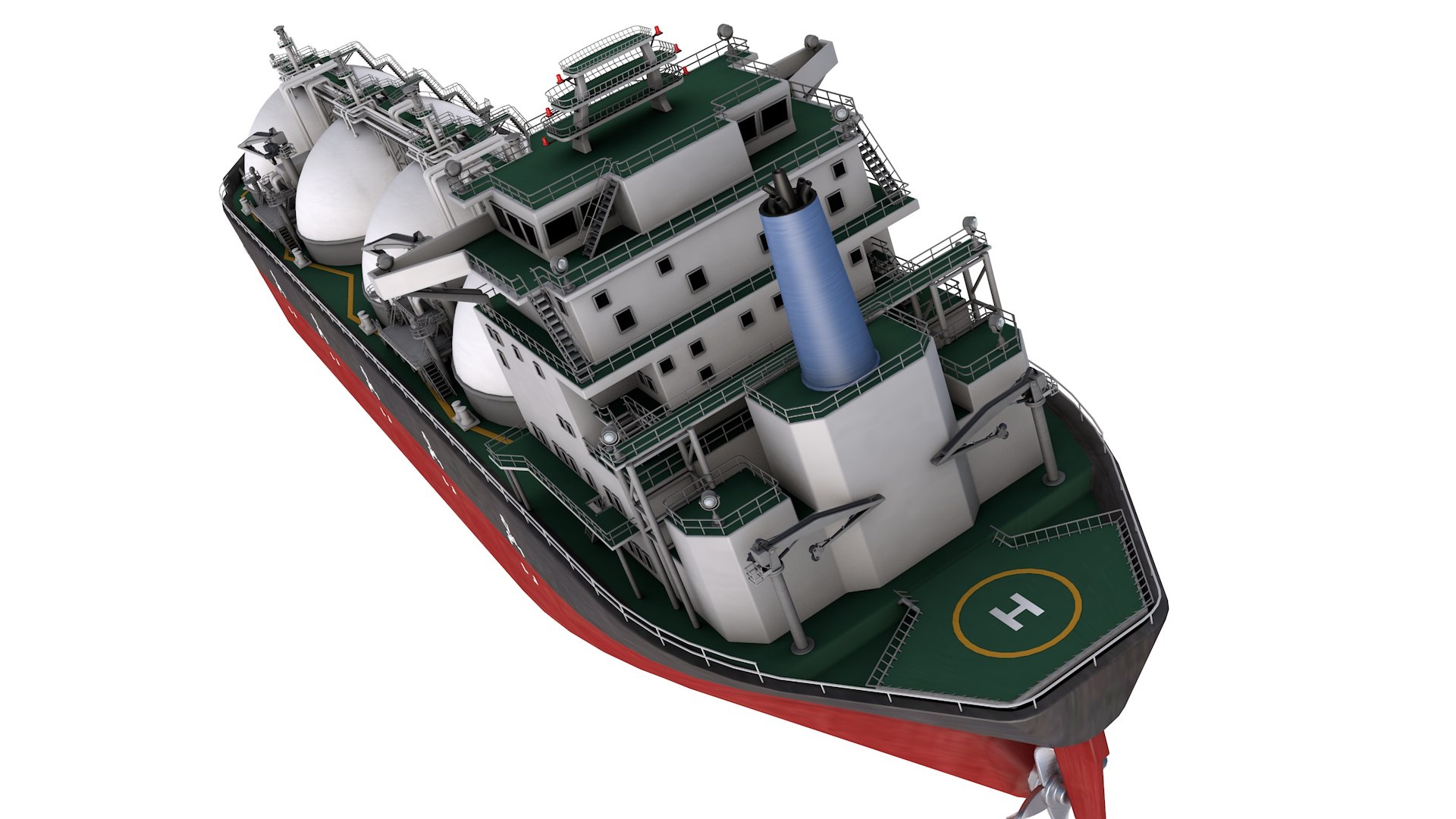 3D Model Gas Carrier Ship - TurboSquid 2151141