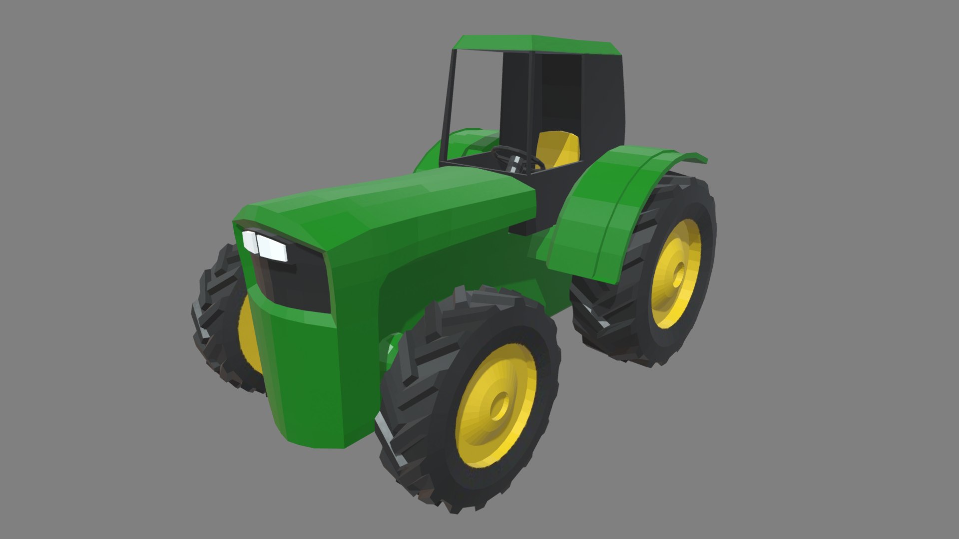 3D Model Low Poly Tractor 01 - TurboSquid 2175212