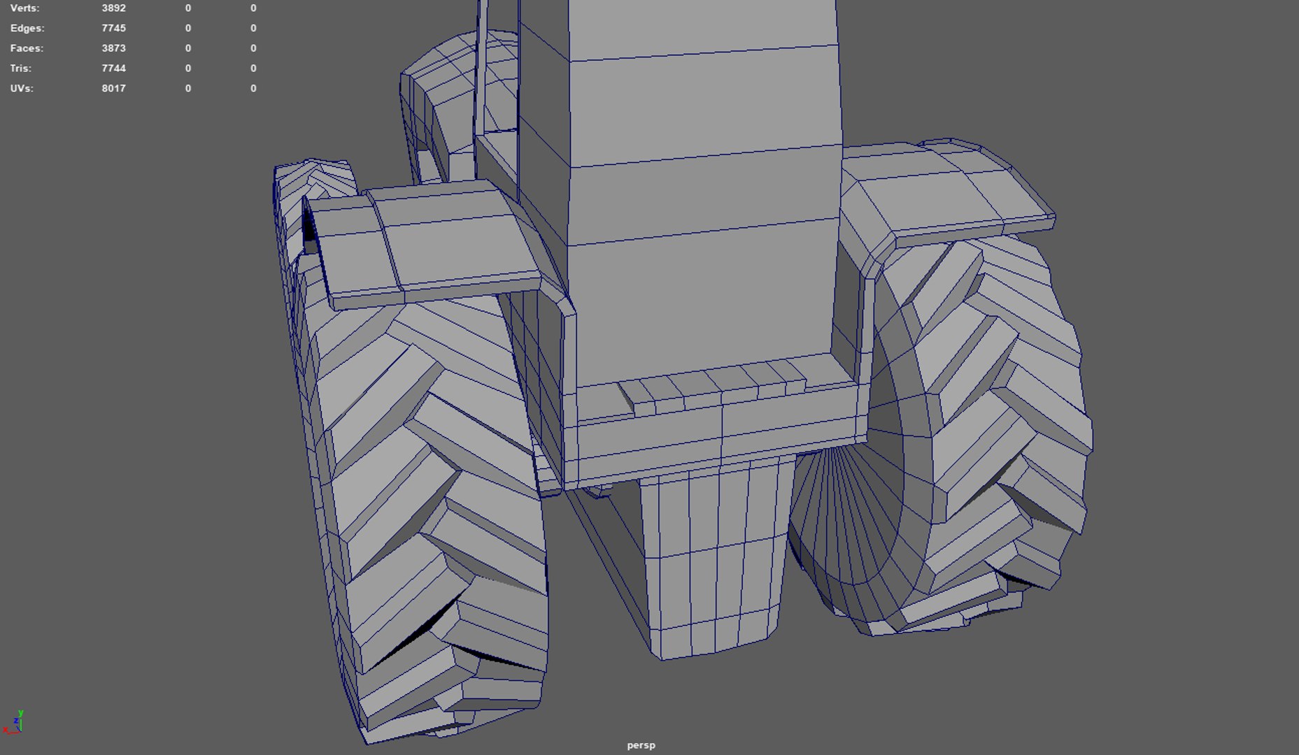 3D Model Low Poly Tractor 01 - TurboSquid 2175212