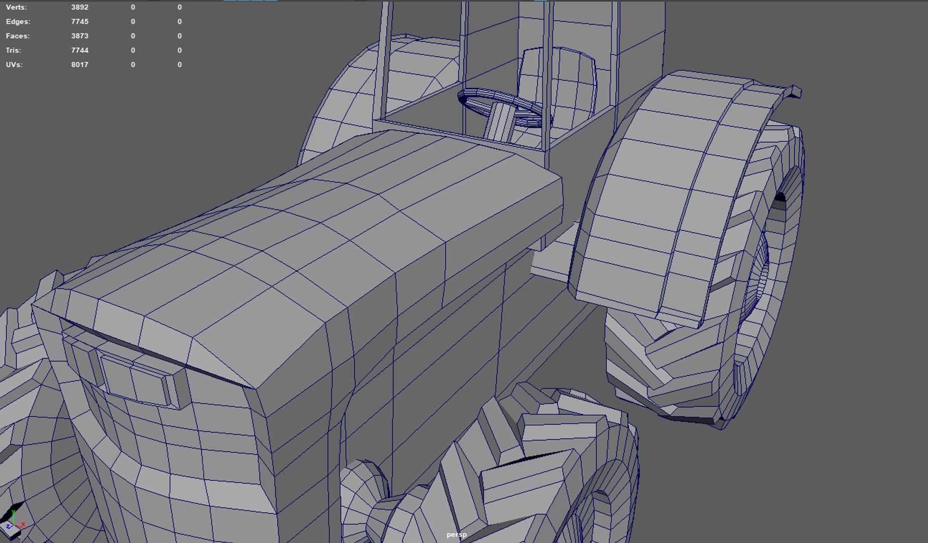 3D Model Low Poly Tractor 01 - TurboSquid 2175212